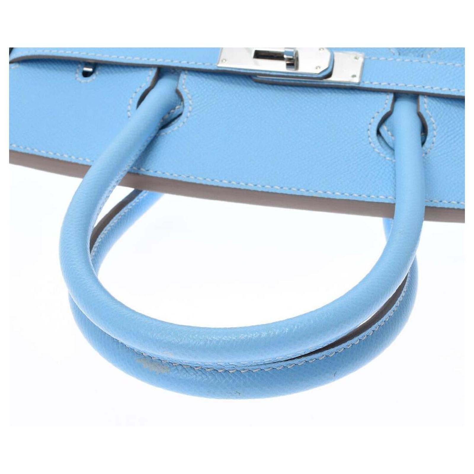 Hermès Birkin 30 Light blue Leather ref.552841 - Joli Closet