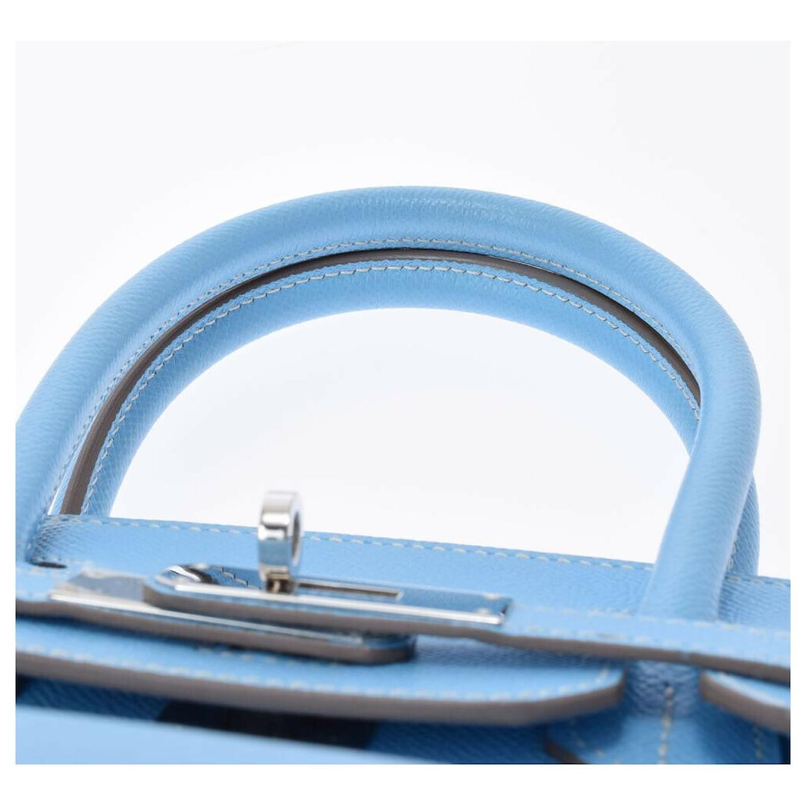 Hermès Birkin 30 Light blue Leather ref.552841 - Joli Closet