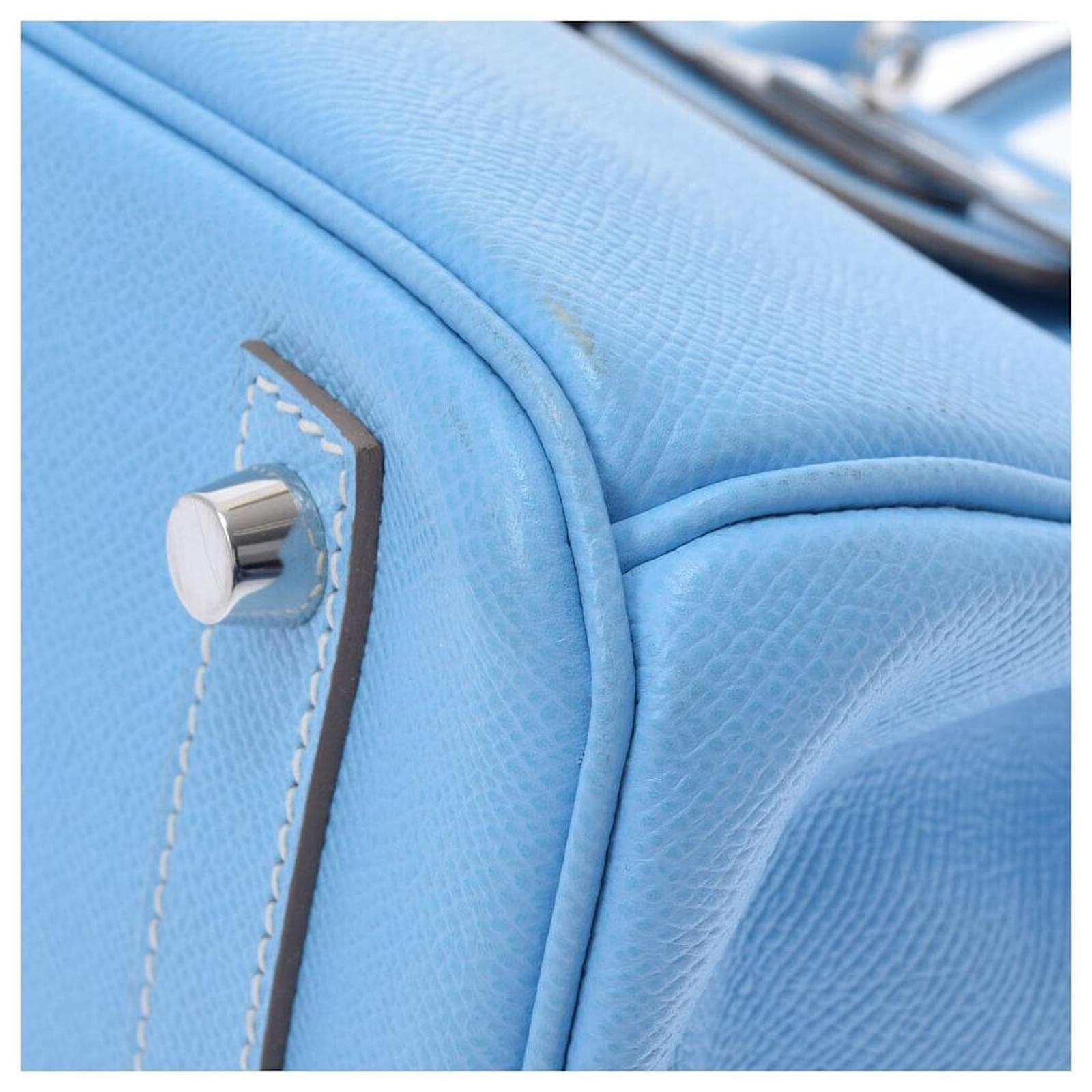 Hermès Birkin 30 Light blue Leather ref.552841 - Joli Closet