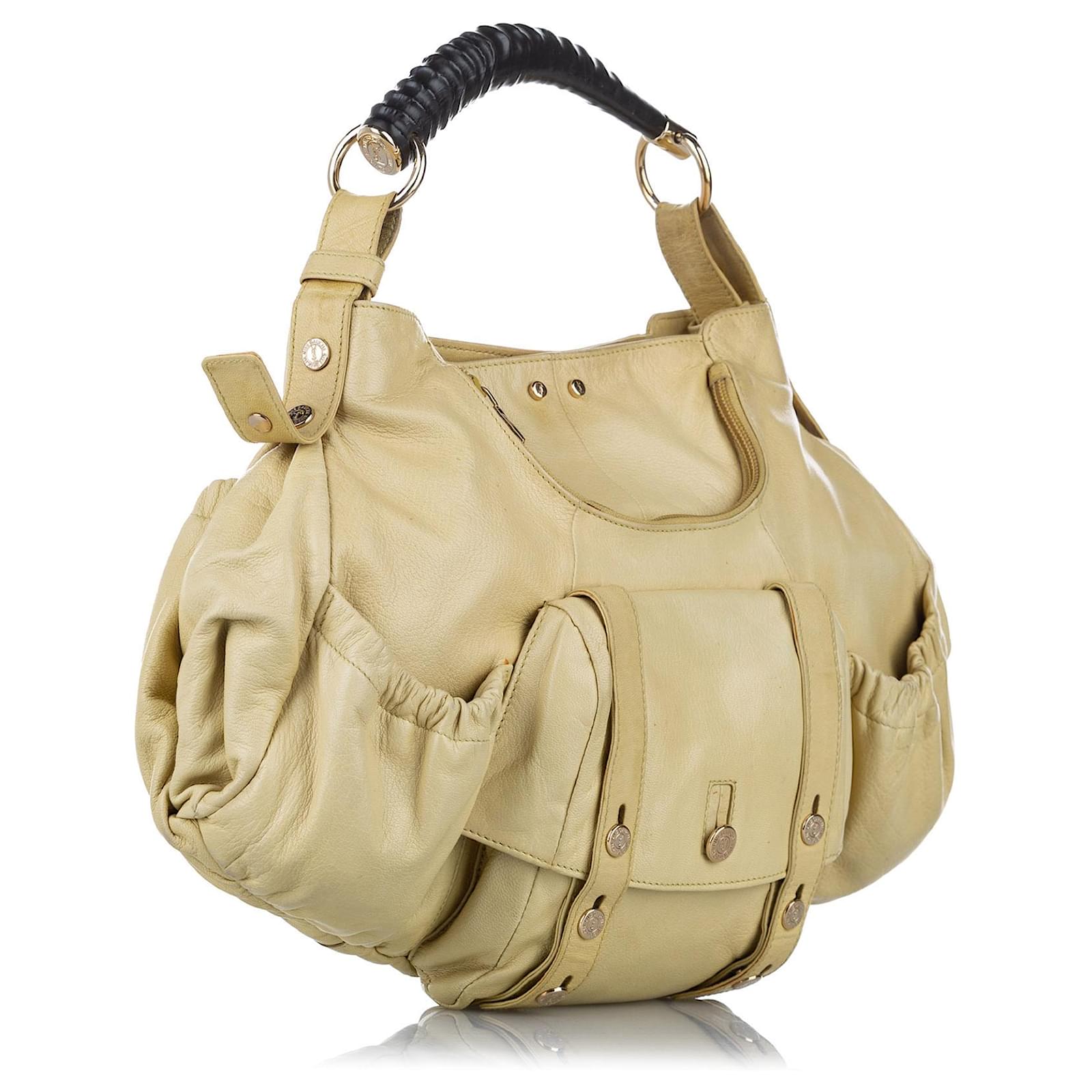 Yves Saint Laurent YSL Brown Mombasa Leder Umhängetasche Braun Beige ...