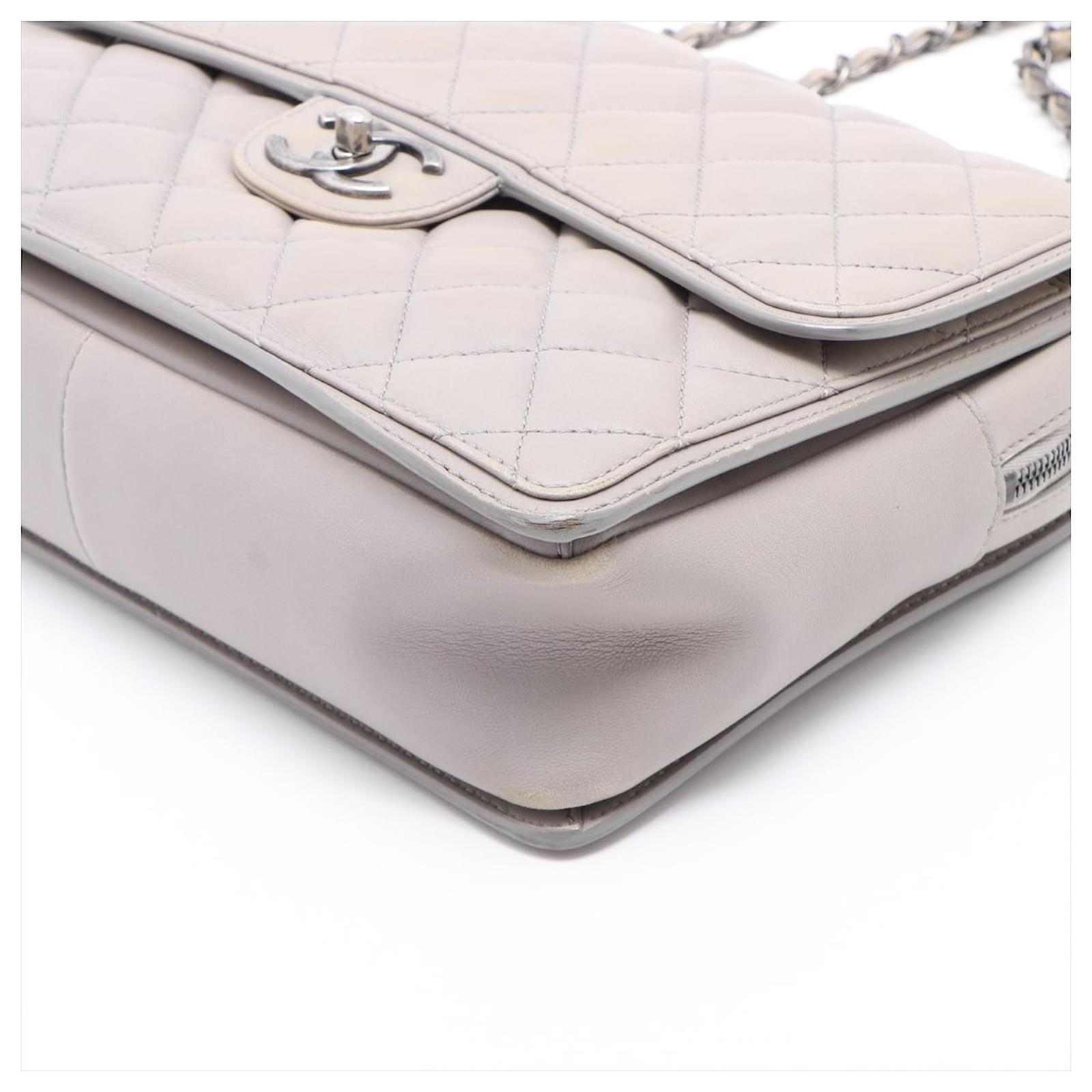 Classique Chanel Timeless Cuir Gris ref.554971 - Joli Closet