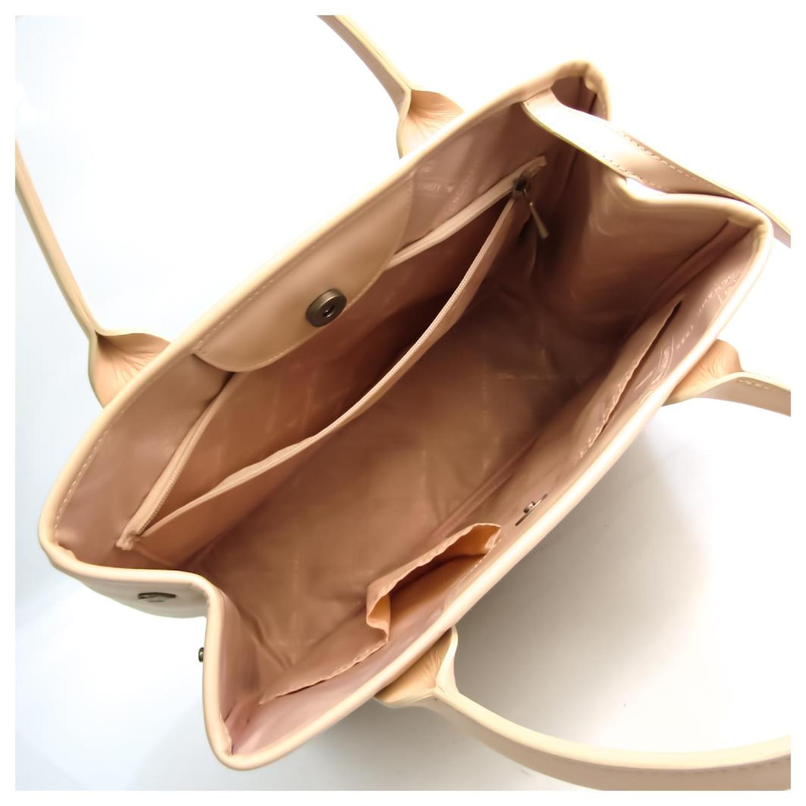 LONGCHAMP Handbag Cream Leather ref.555052 - Joli Closet