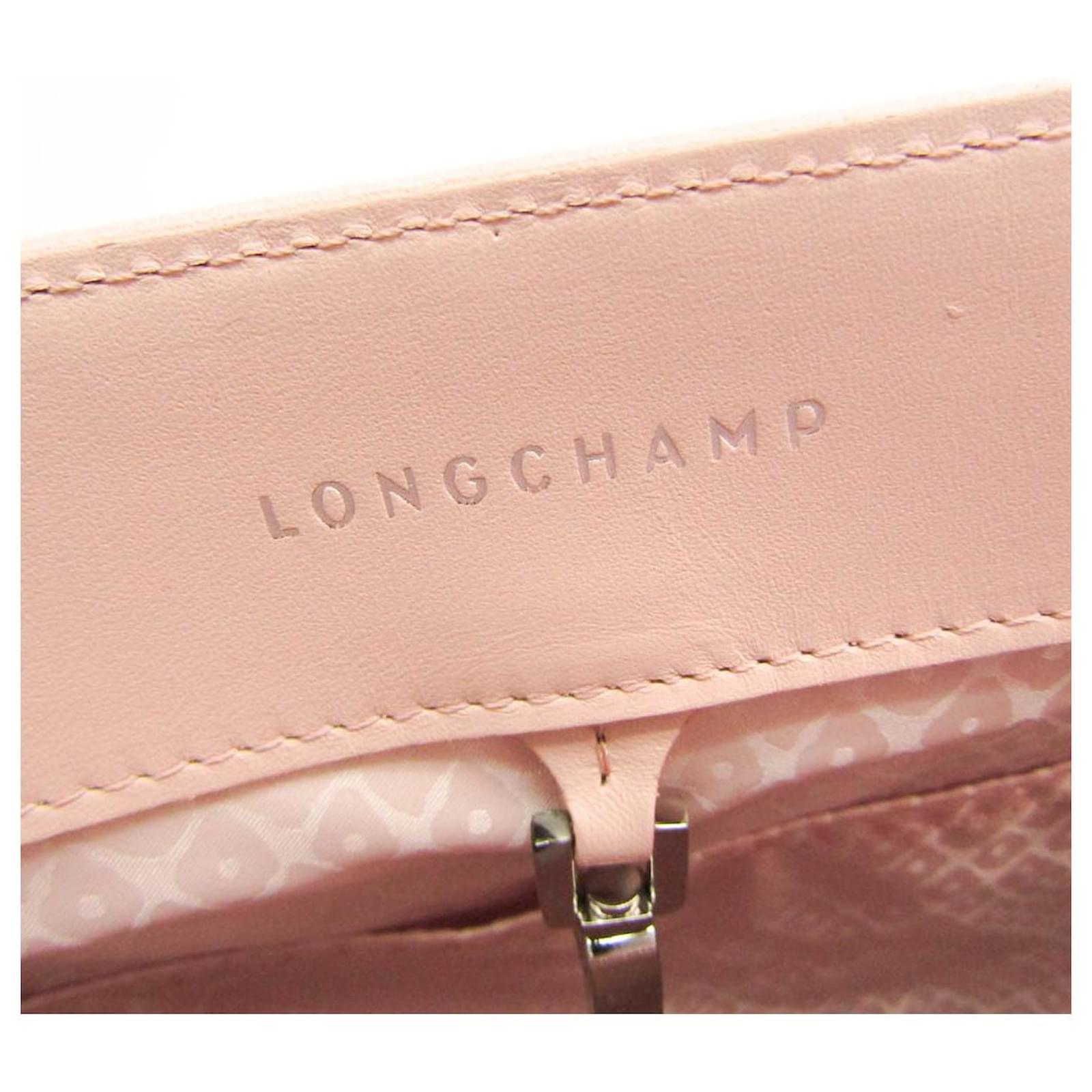Longchamp Honore Pink Leather ref.555081 - Joli Closet