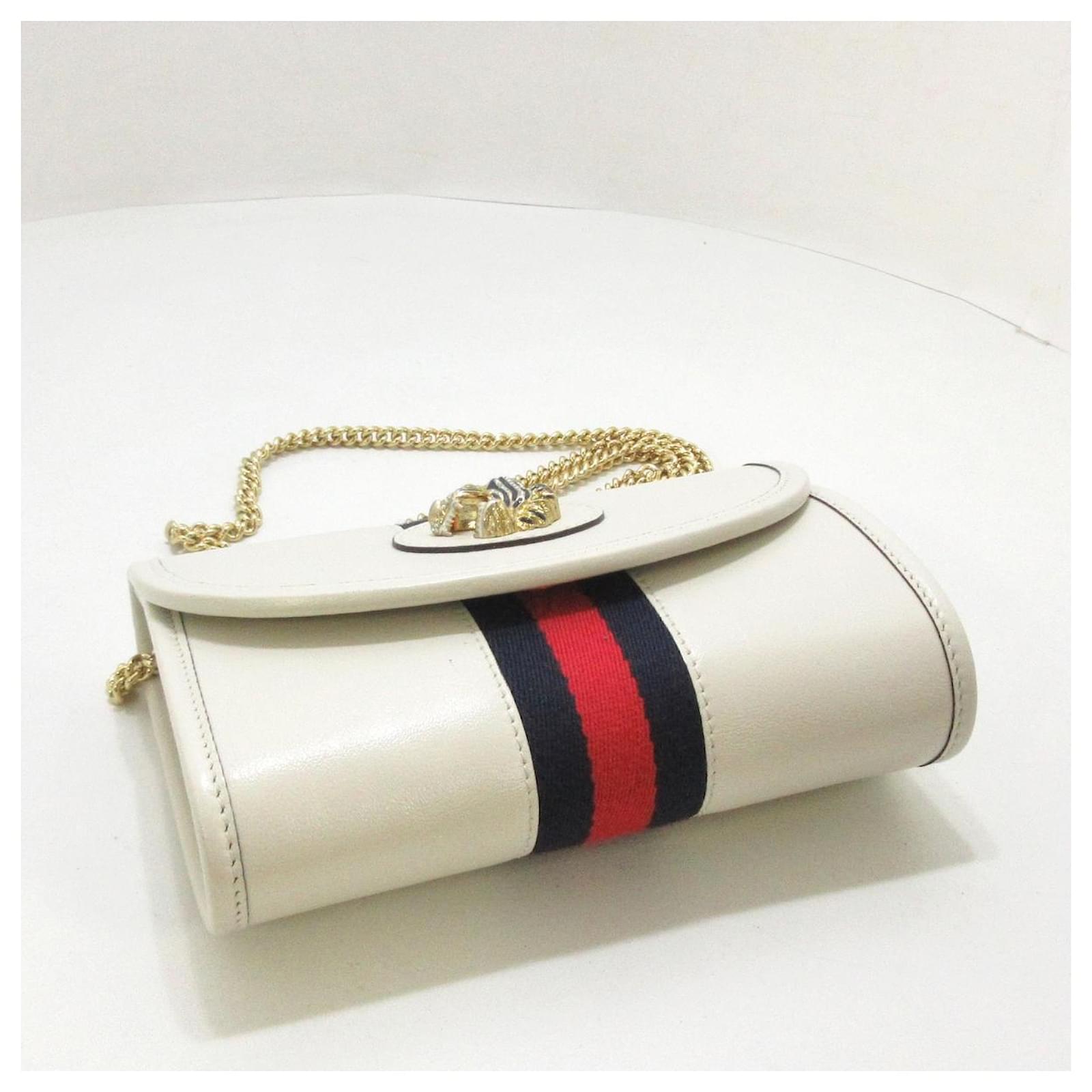 Gucci Rajah White Leather ref.556646 - Joli Closet