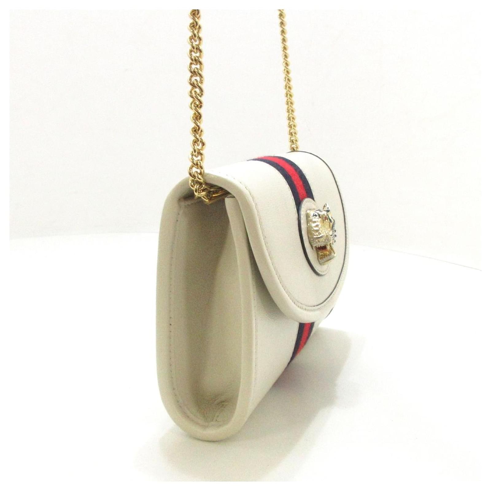 Gucci Rajah White Leather ref.556646 - Joli Closet