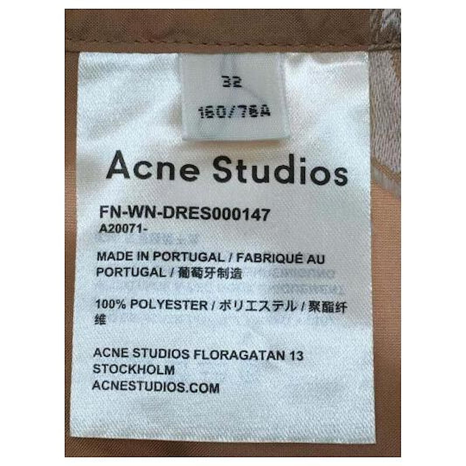 Acne Robes Polyester Beige ref.558109 - Joli Closet