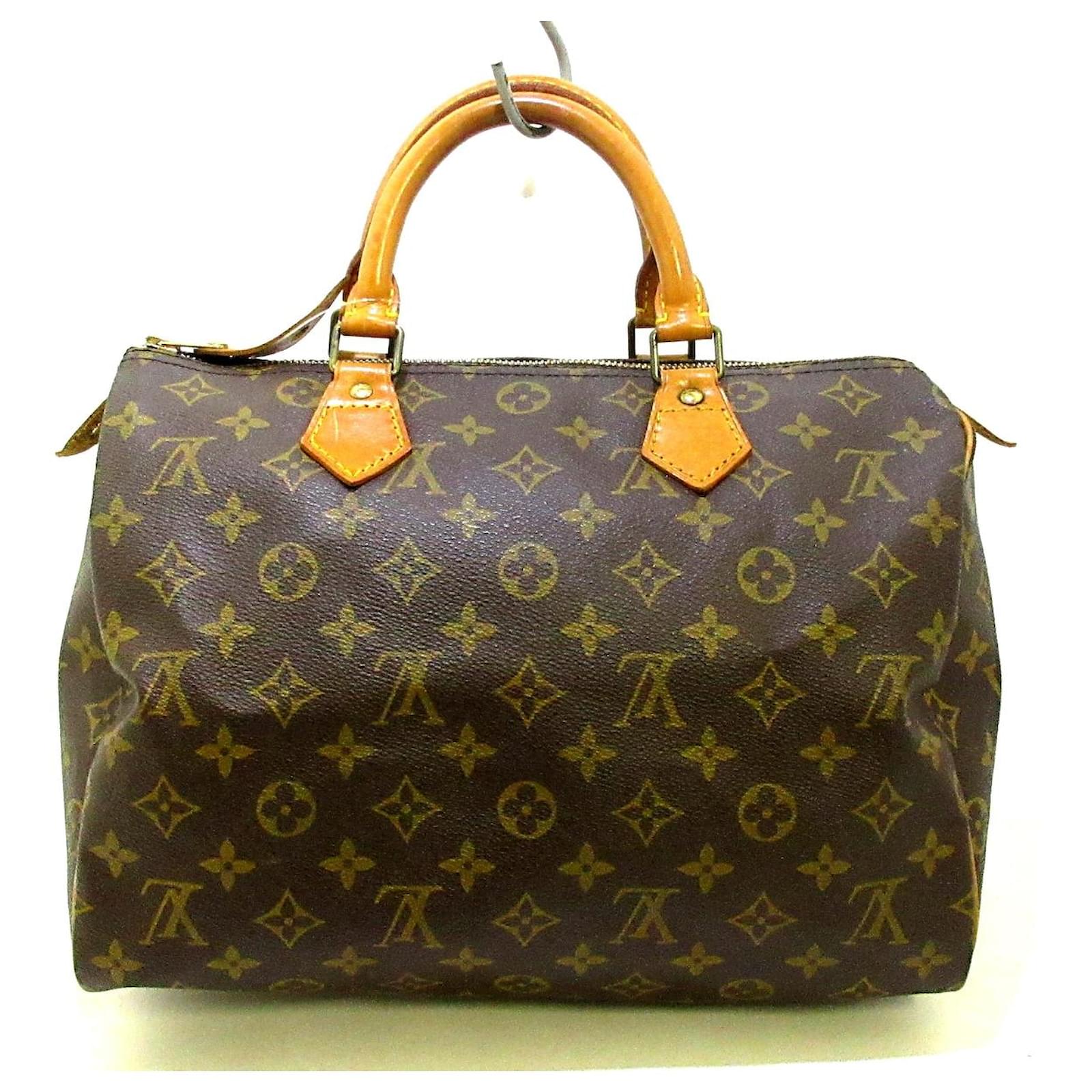 Louis Vuitton Speedy 30 Brown Cloth ref.561749 - Joli Closet