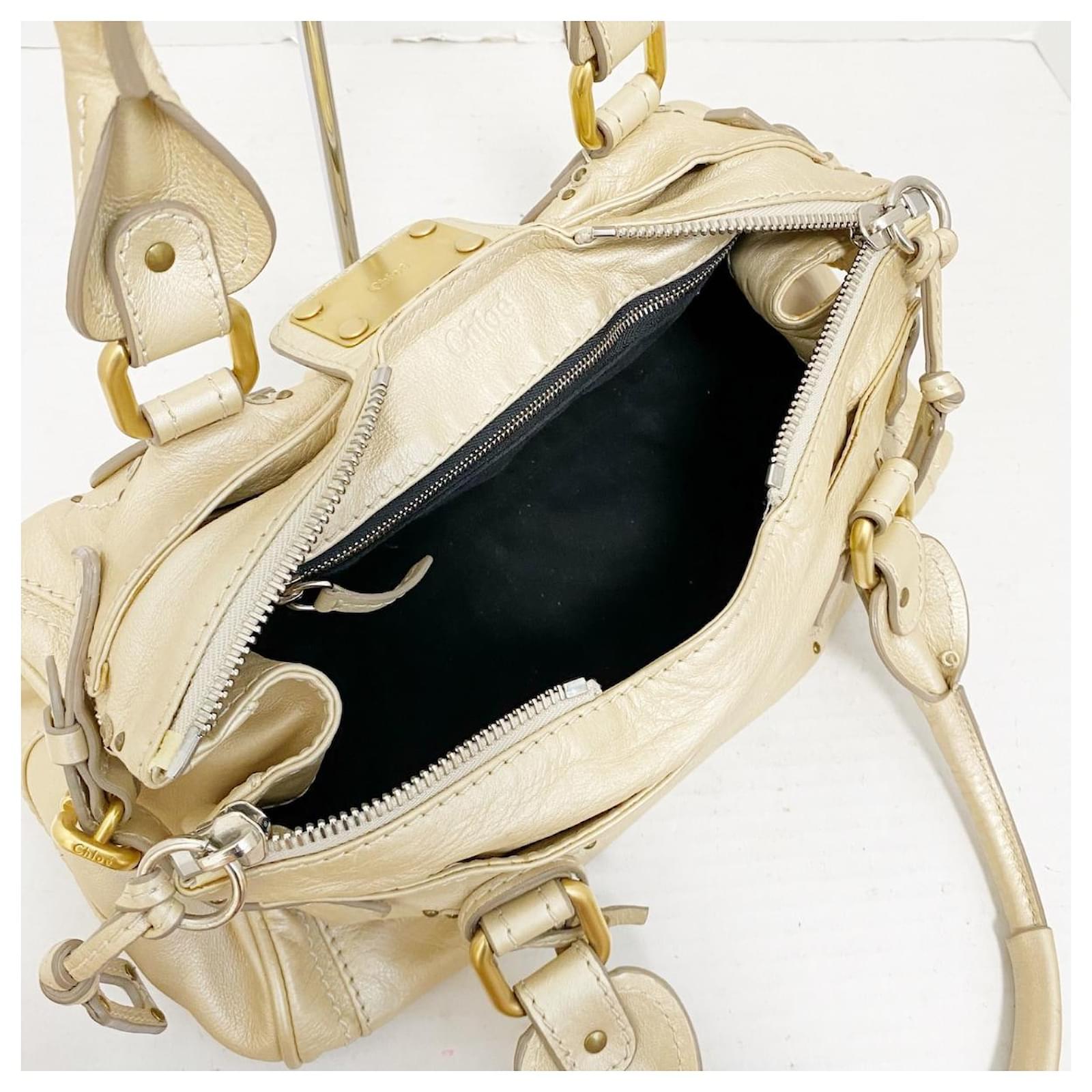 CHLOÉ PADDINGTON Cuir Doré ref.564449 - Joli Closet