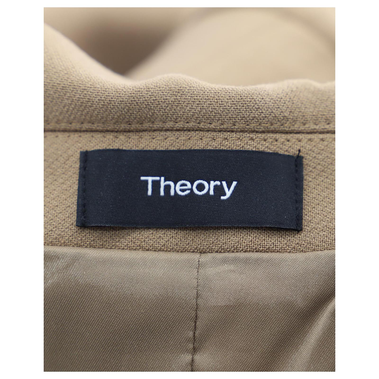 Theory Power Jacket in Brown Viscose ref.565464 - Joli Closet