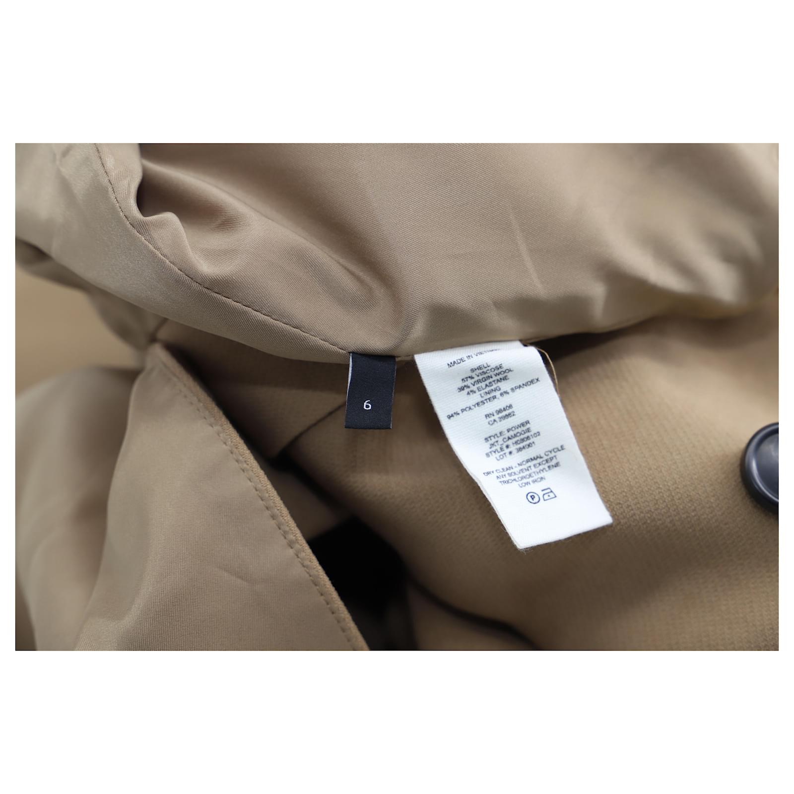 Theory Power Jacket in Brown Viscose ref.565464 - Joli Closet