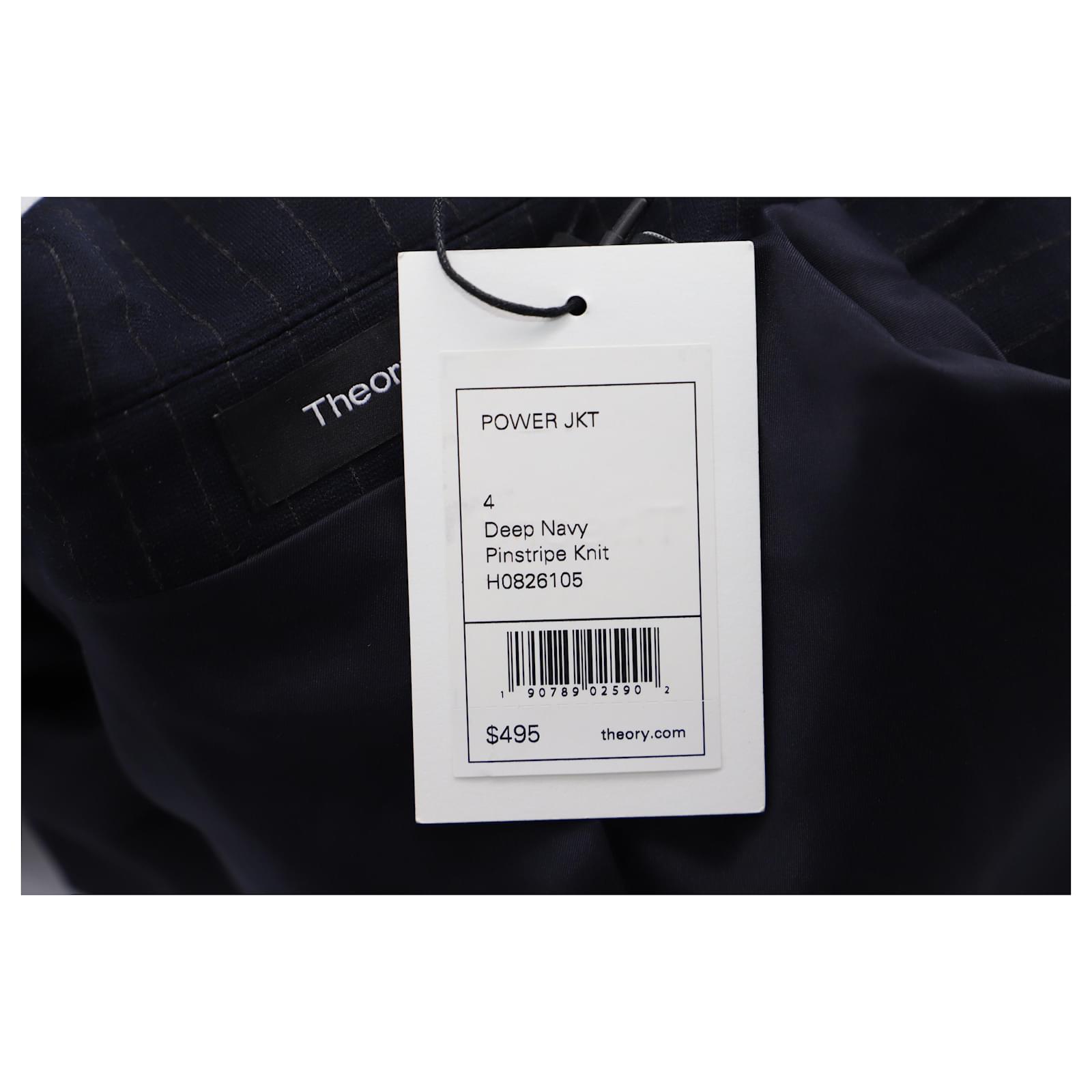 Theory Power Jacket in Navy Blue Viscose Cellulose fibre ref.565519 ...
