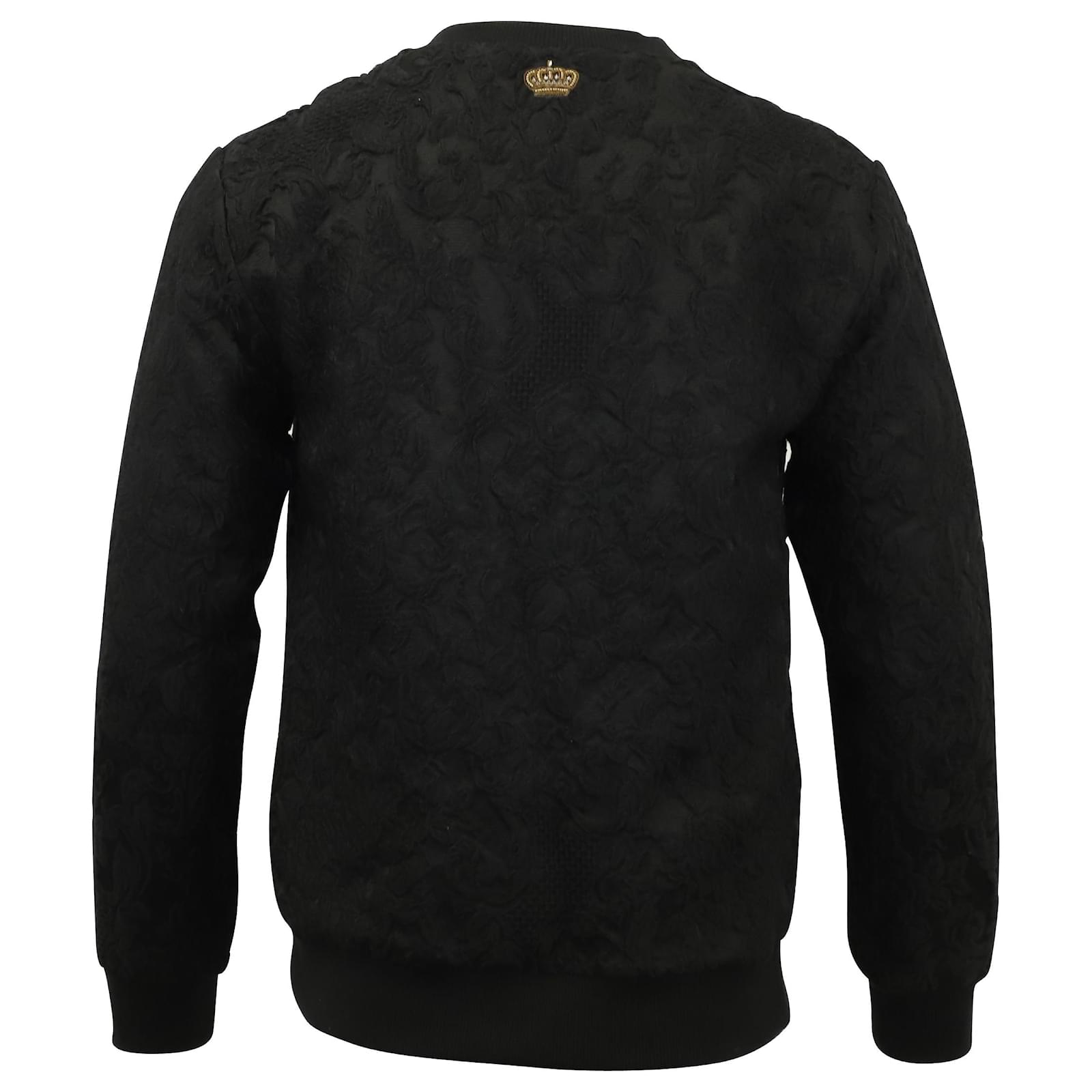 Dolce & Gabbana Pull Brocart avec Abeille et Couronne Brodées en Laine ...