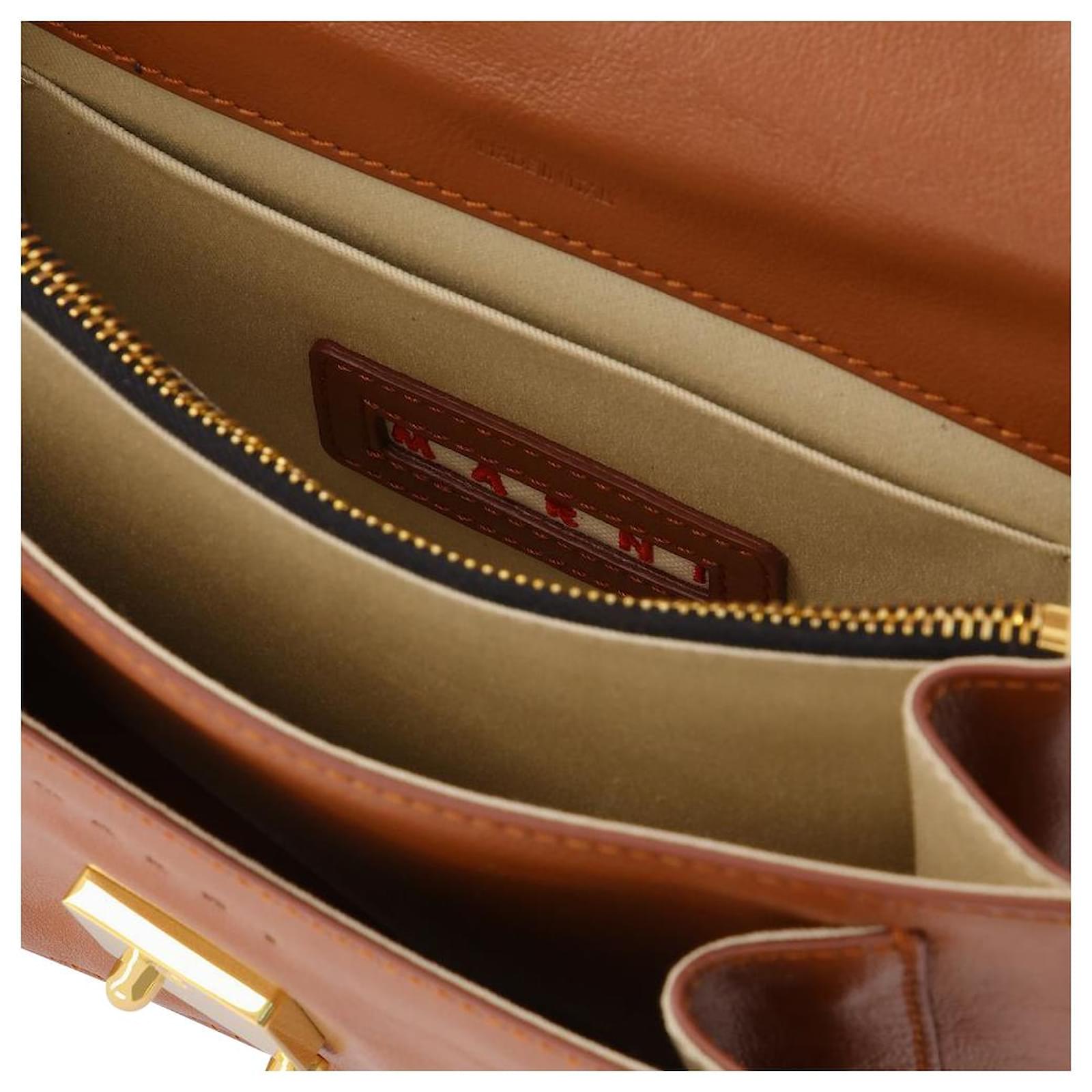 Marni Trunk Soft Medium in Brown Leather ref.567863 - Joli Closet