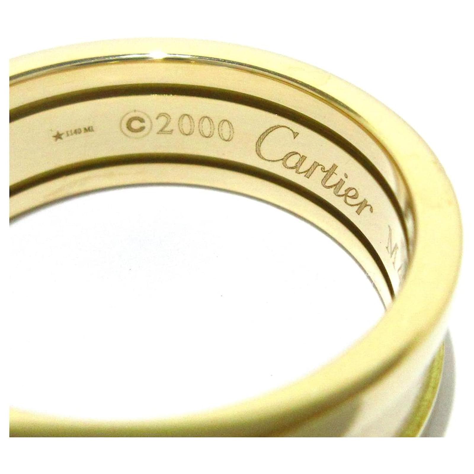 cartier 2C C2 Or jaune Doré ref.568687 - Joli Closet