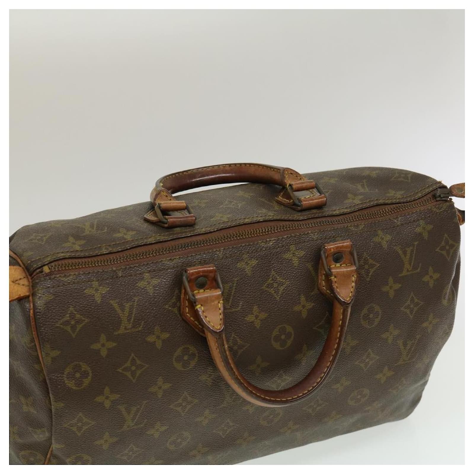 Louis Vuitton Speedy 35 Brown Cloth ref.569093 - Joli Closet