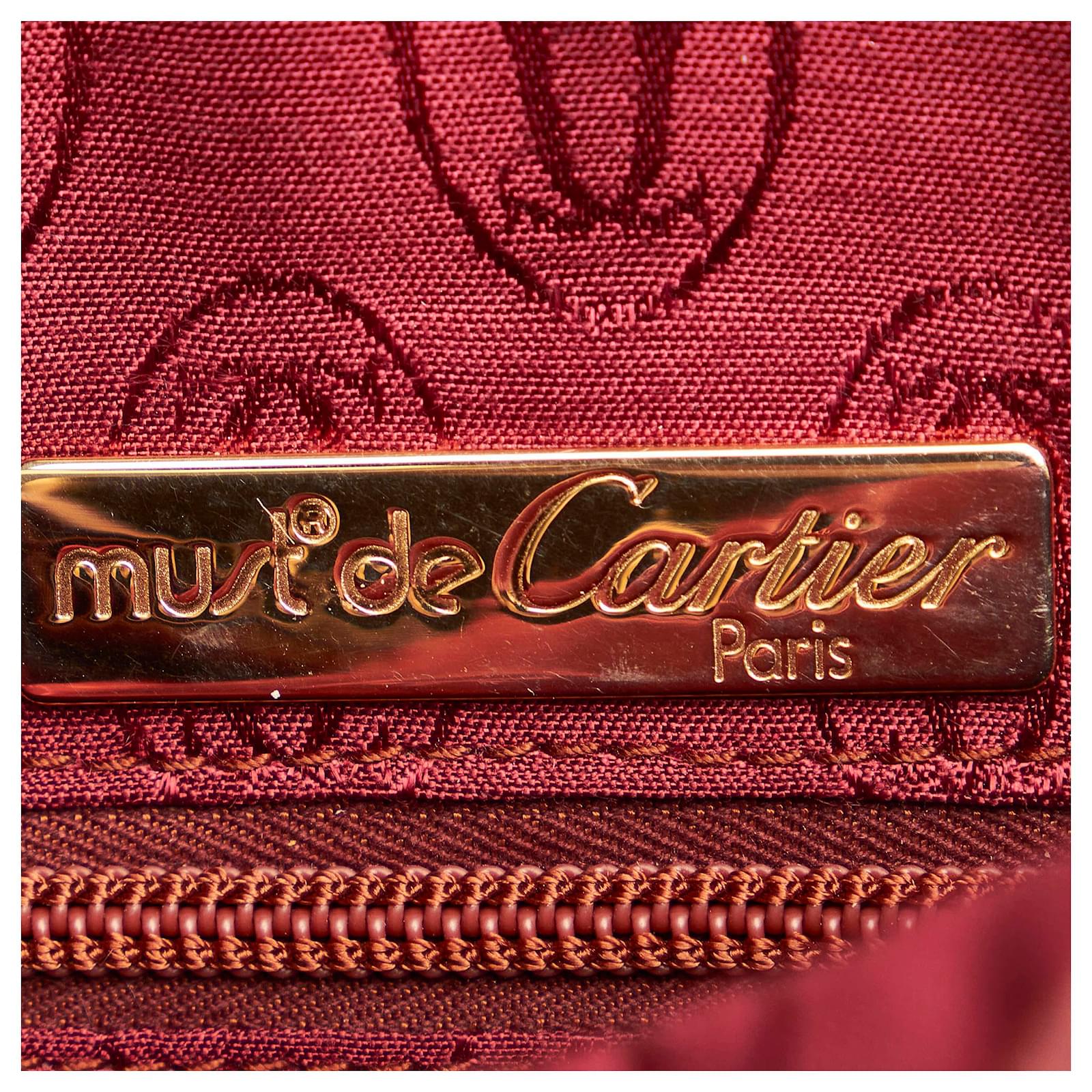 Cartier Red Must De Cartier Leather Crossbody Bag Dark red Pony-style ...
