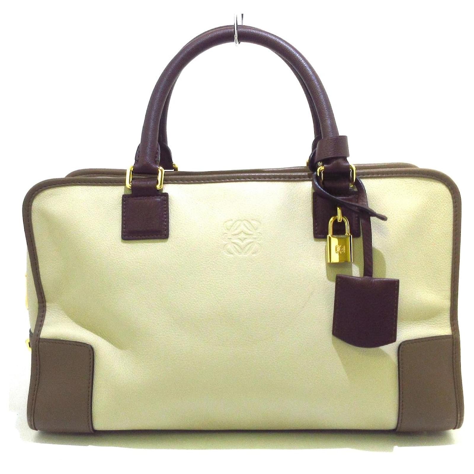 Loewe Handtasche Beige Leder ref.569793 - Joli Closet