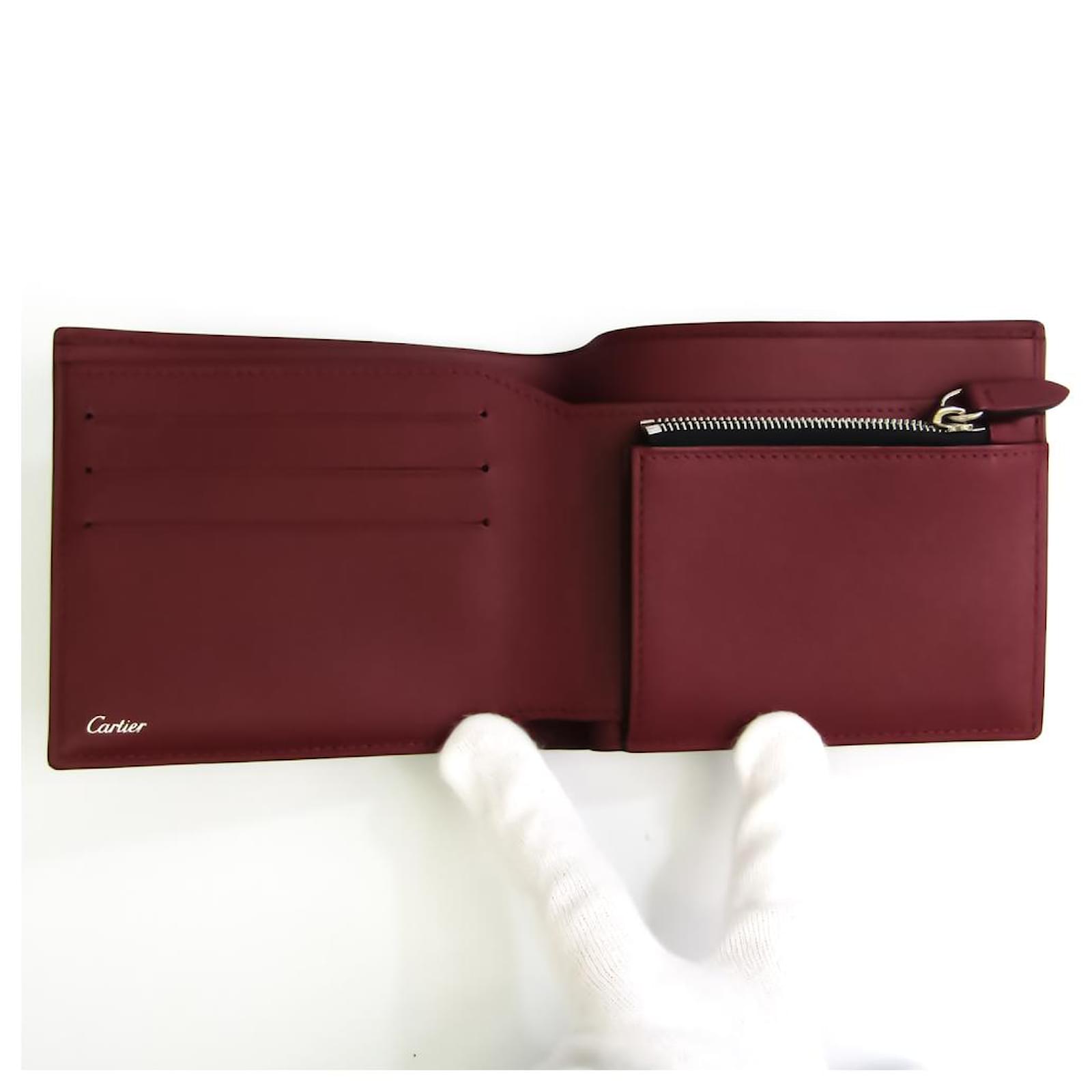 Cartier wallet Black Leather ref.574396 - Joli Closet