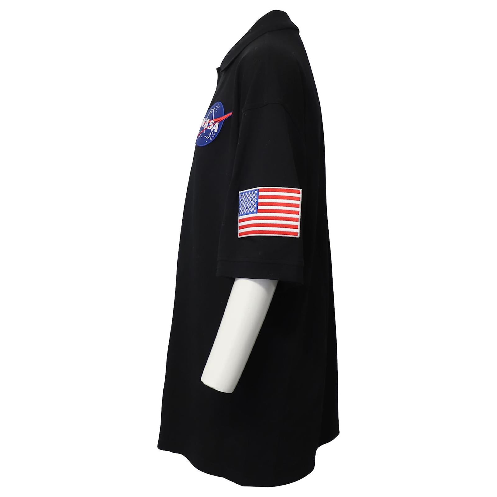 Balenciaga x NASA Space Polo Shirt in Black Cotton ref.574840 - Joli Closet
