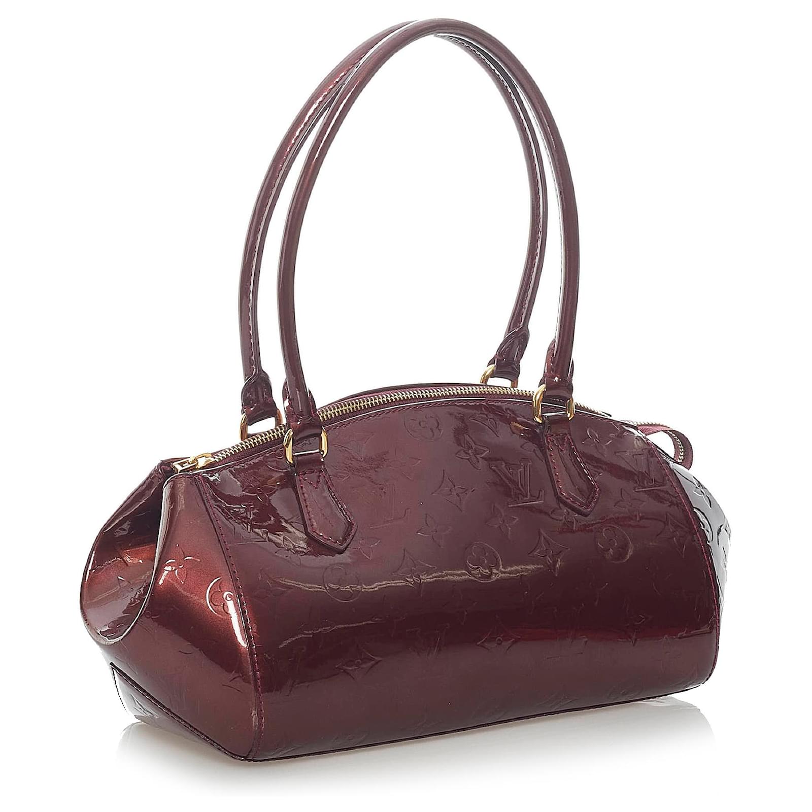 Louis Vuitton Purple Vernis Sherwood PM Leather Patent leather ref ...