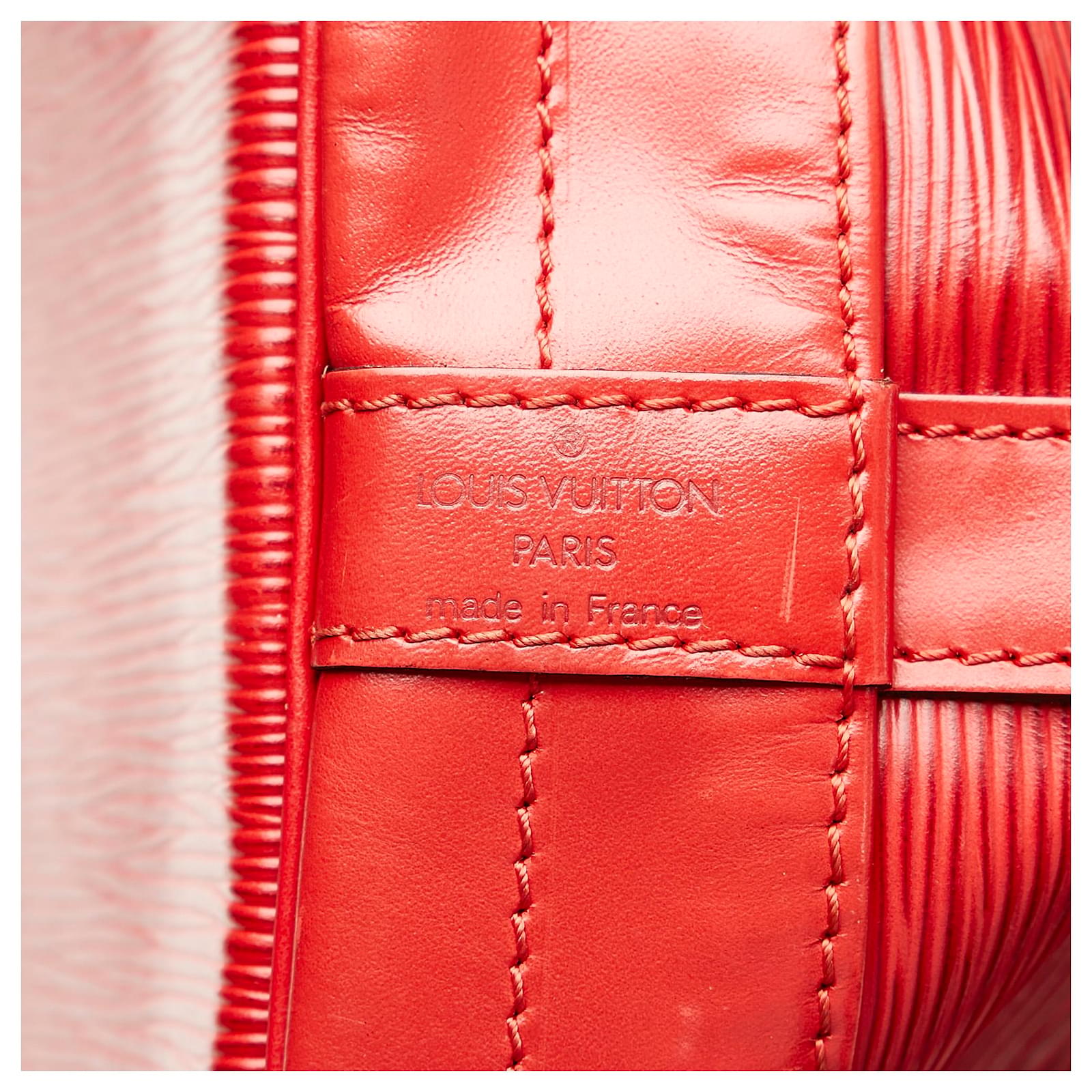 Louis Vuitton Red Epi Noe Rosso Pelle ref.575511 - Joli Closet