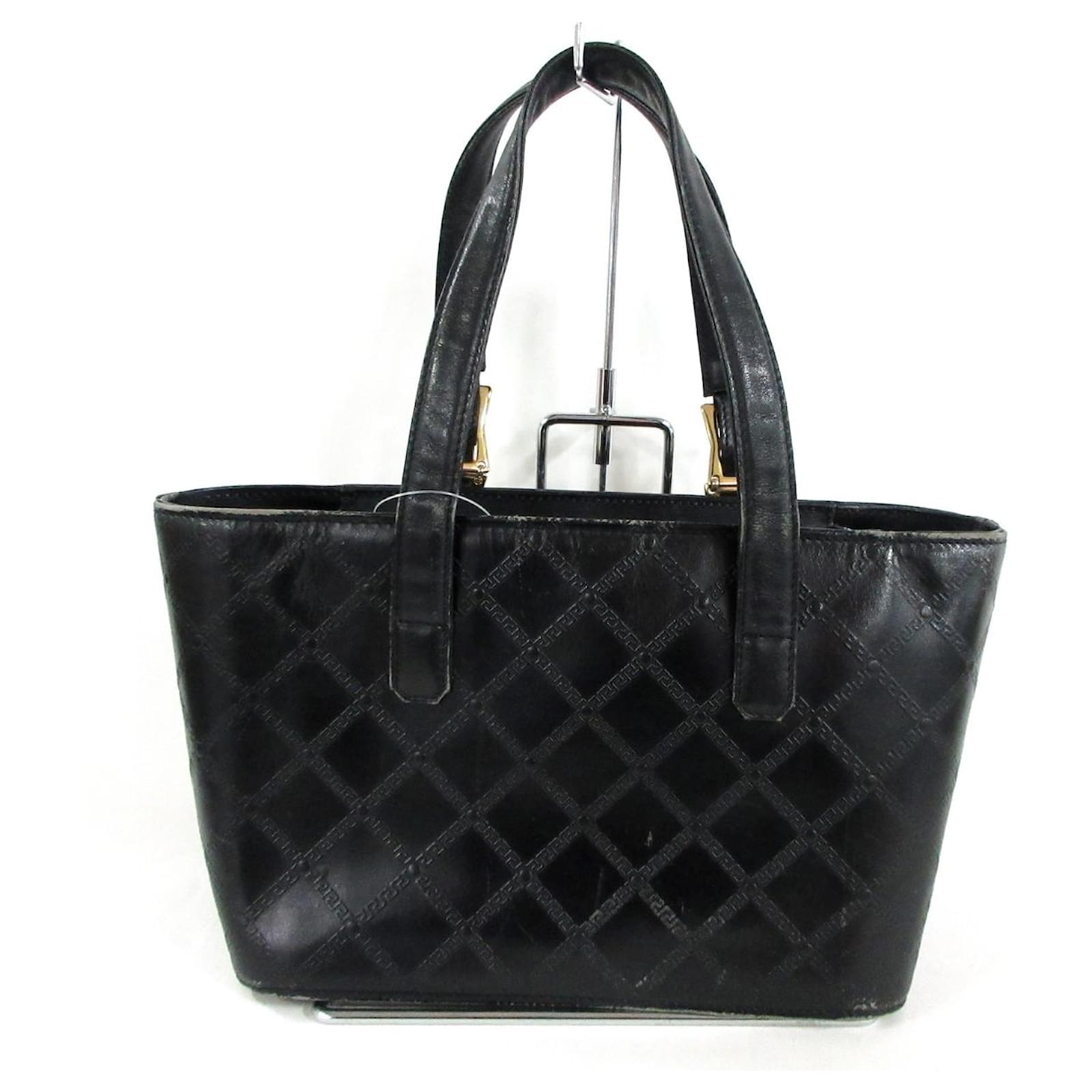 Versace Sunburst Black Leather ref.576149 - Joli Closet