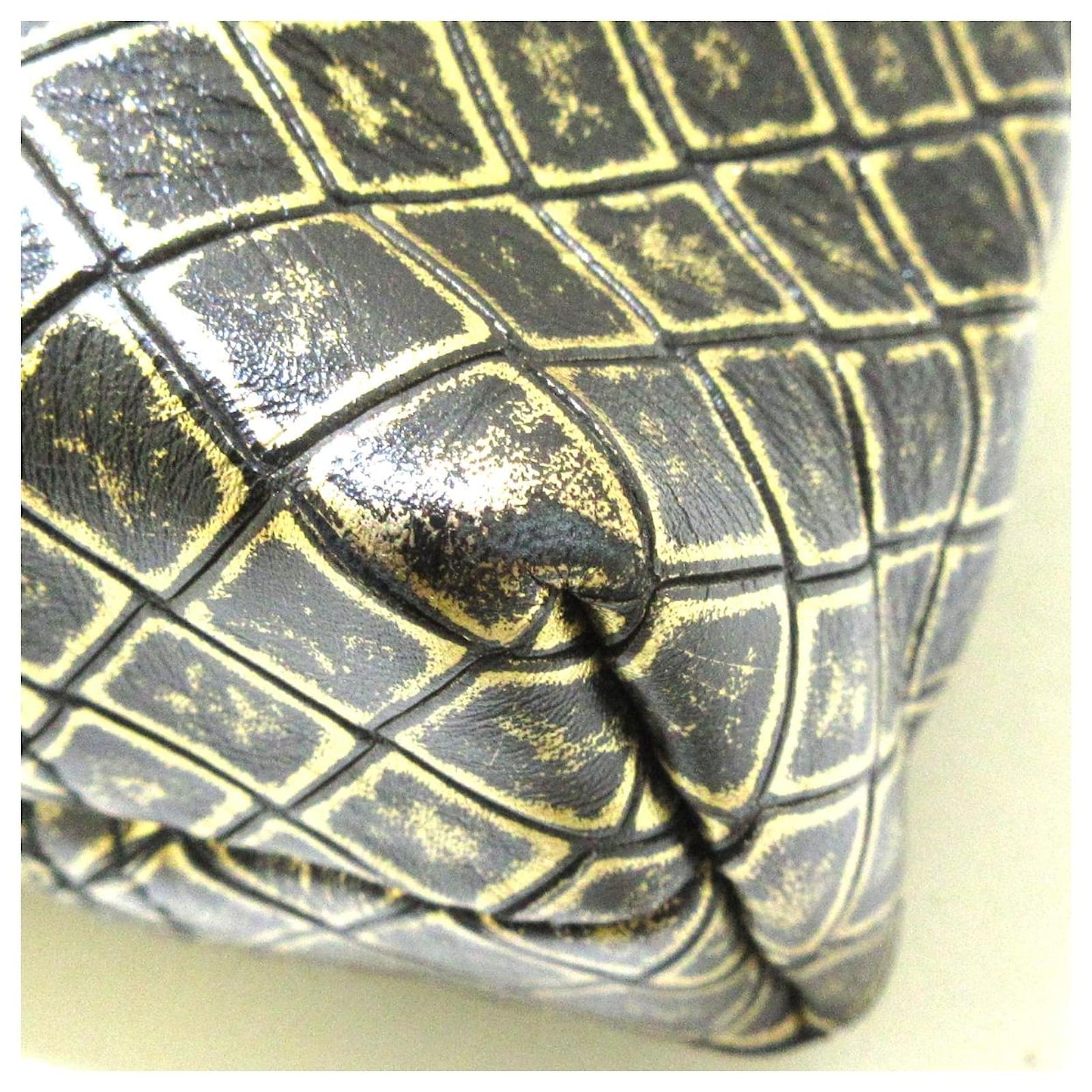 Bottega Veneta Intreccio mirage Cuir Doré ref.581201 - Joli Closet