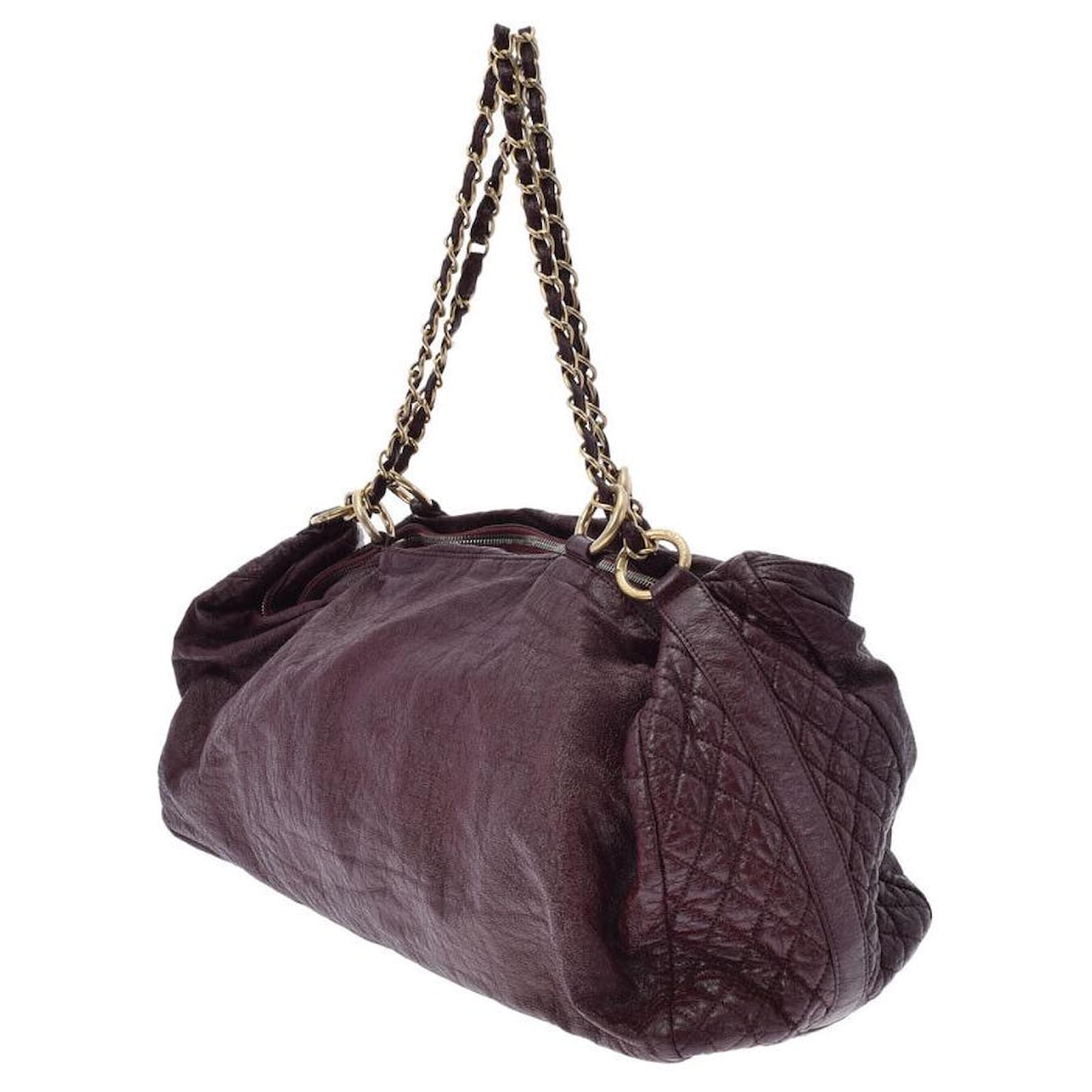 Chanel Coco Cabas Purple Leather ref.581769 - Joli Closet