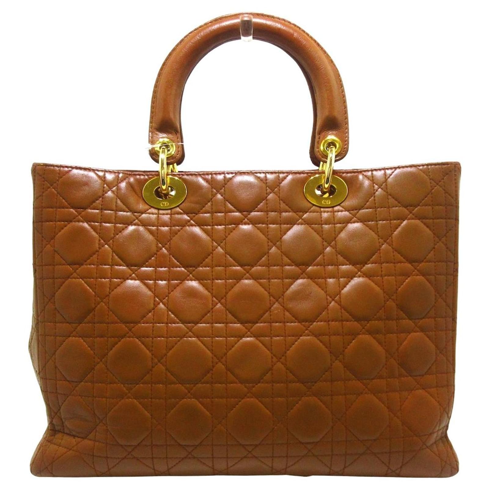 Dior Lady Dior Brown Leather ref.585654 - Joli Closet