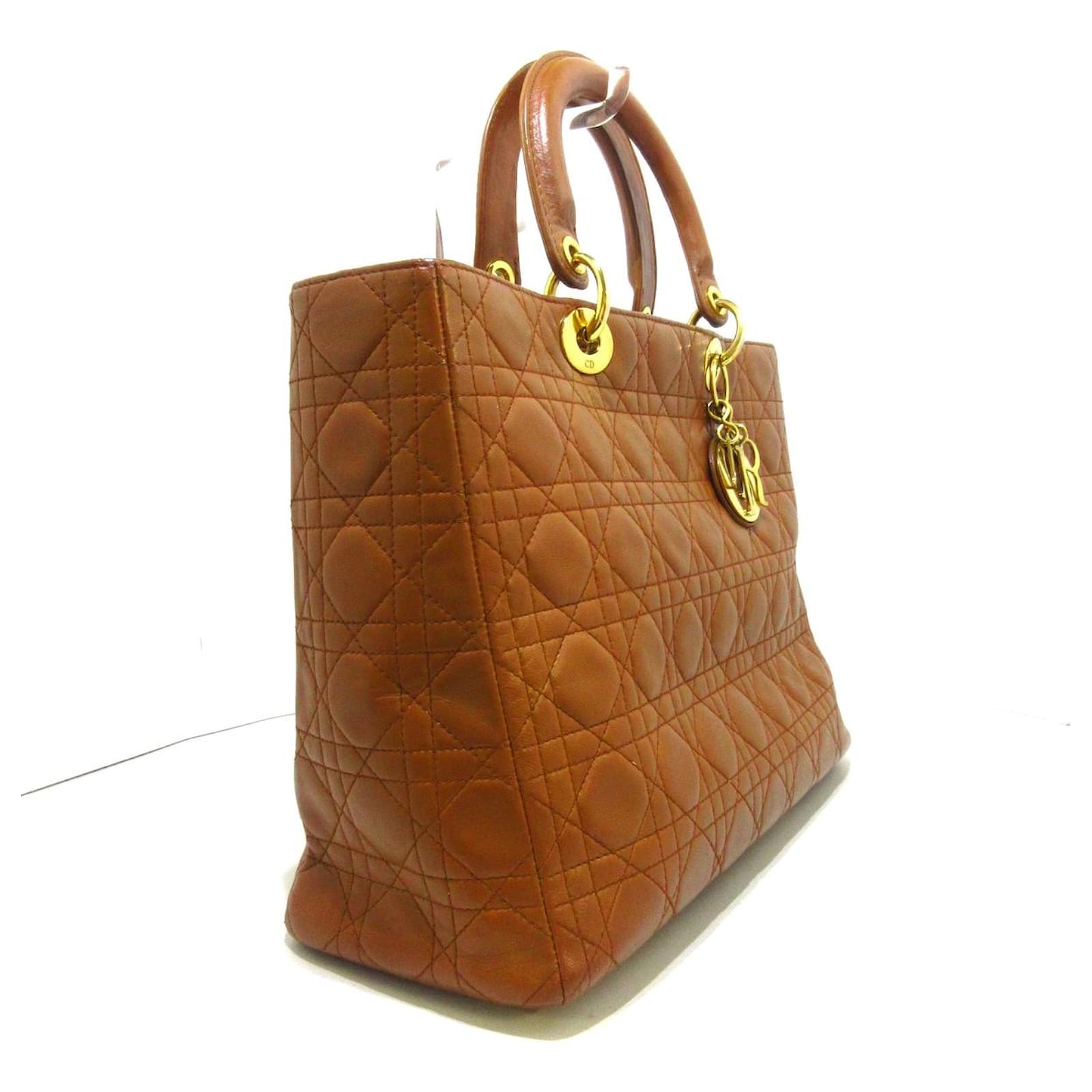 Dior Lady Dior Brown Leather ref.585654 - Joli Closet