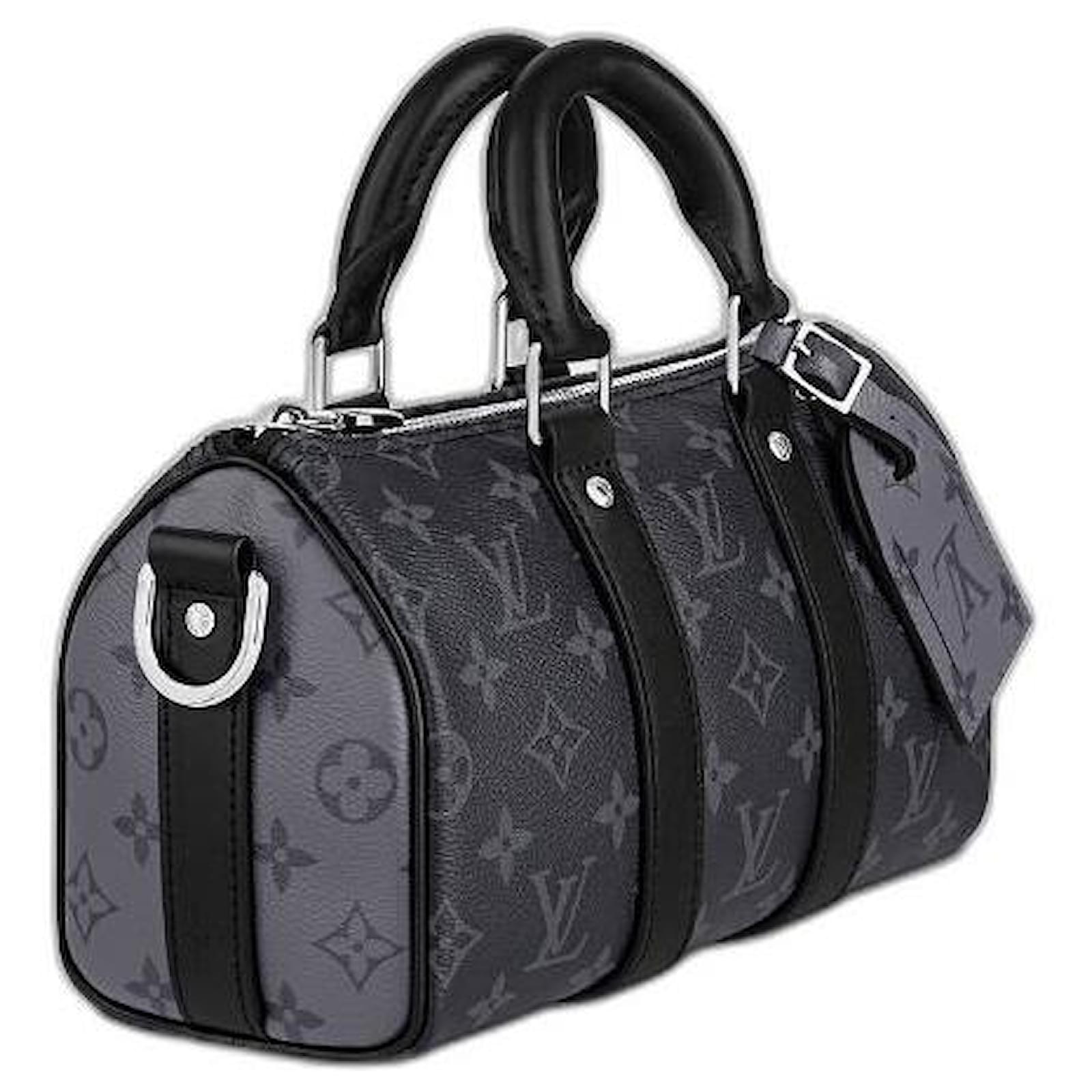 Abbesses Louis Vuitton LV Keepall 25 monogram eclipse Black ref.586488 - Joli Closet