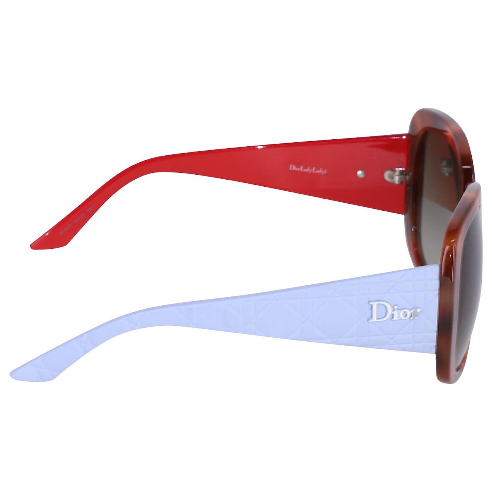 Dior lady 1 Cannage Temple Sunglasses in Multicolor Plastic Multiple ...