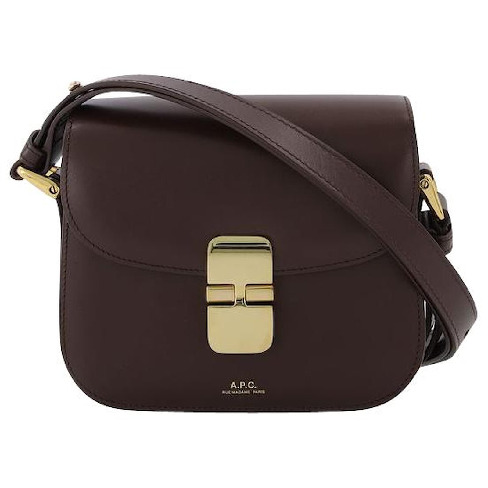 Apc Grace Mini Bag in Brown Leather ref.594422 - Joli Closet