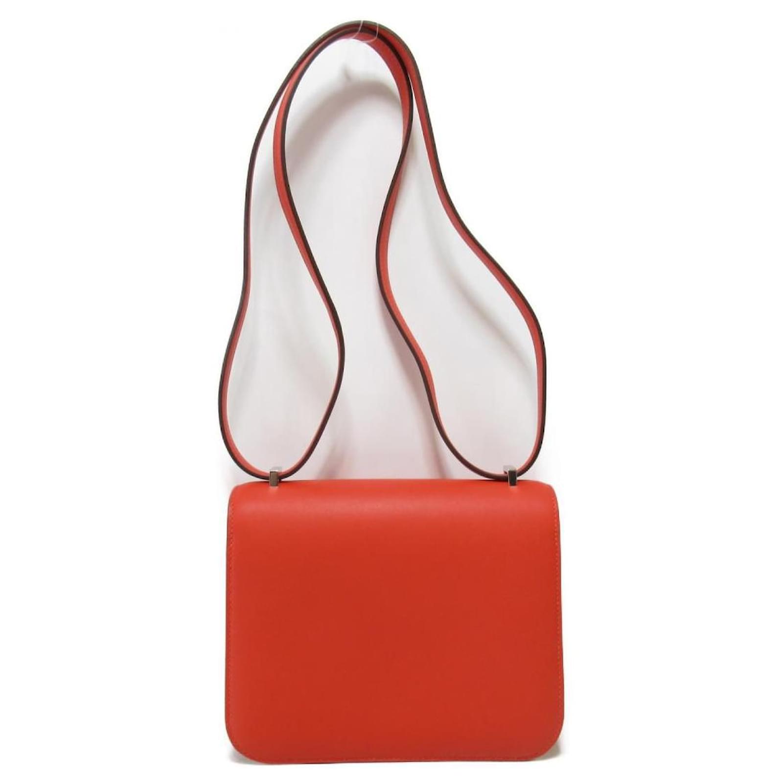 Hermès 2021 Swift Marble Mini Constance 18 Orange Leather ref.595430 ...