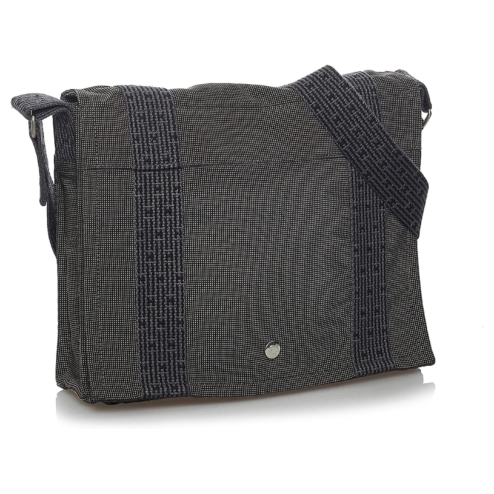 Hermès Hermes Gray Fourre Tout Besace Messenger PM Grey Cloth Cloth ref ...