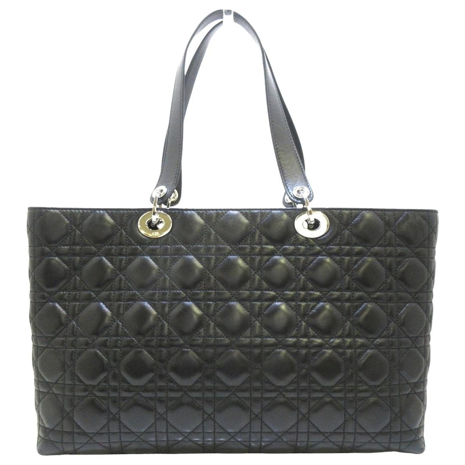 Dior Cannage stitch Black Leather ref.596002 - Joli Closet