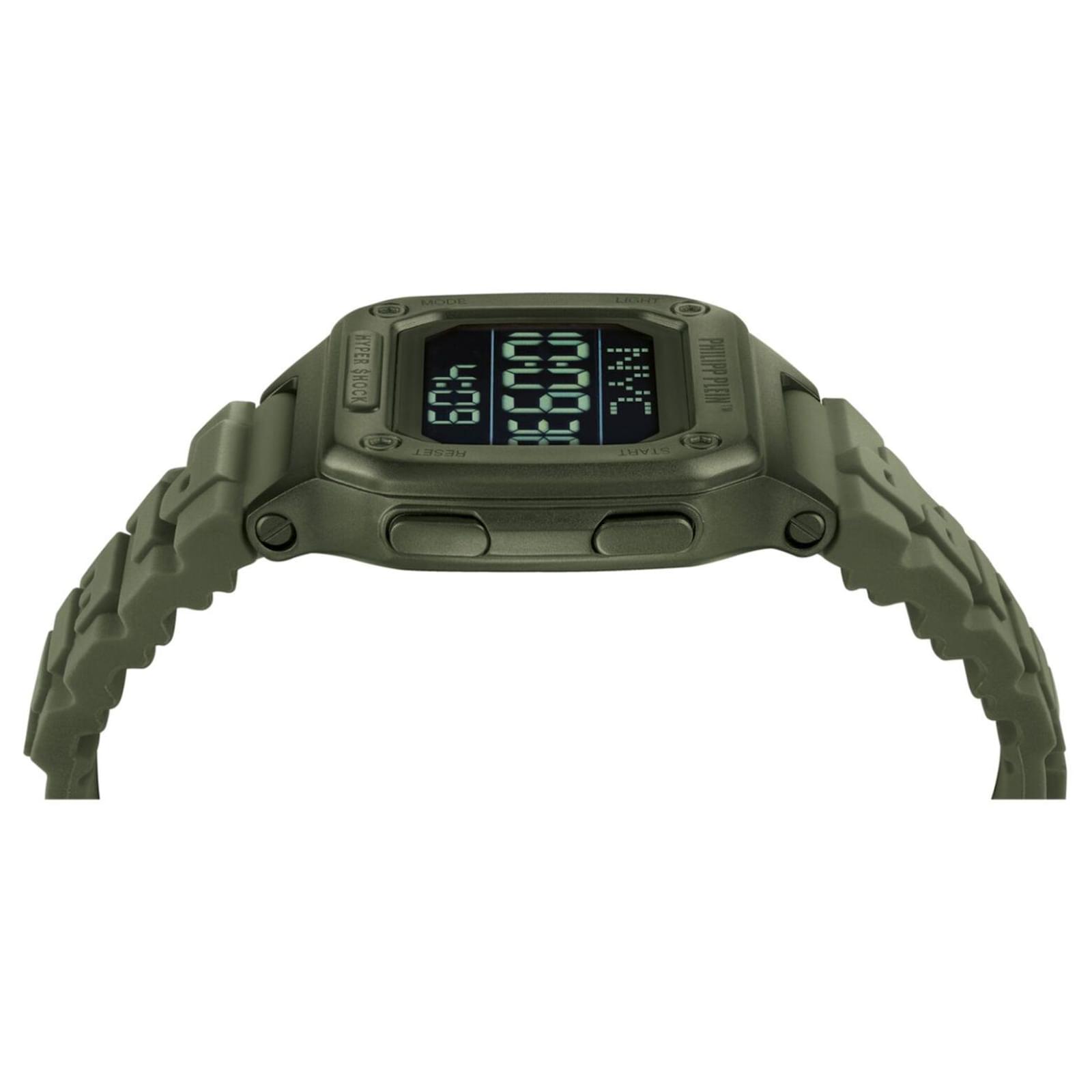 Philipp Plein Hyper $hock Digital Watch Green Leather ref.597079 - Joli ...