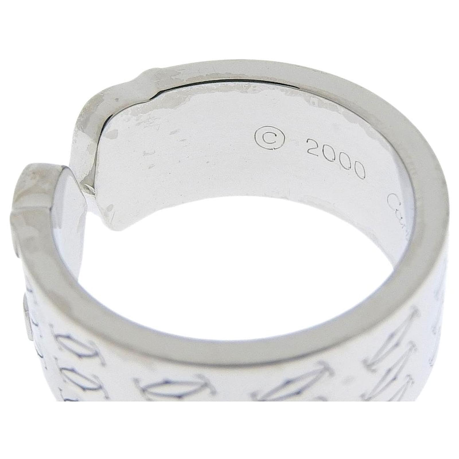 cartier 2C C2 Silvery White gold ref.598827 - Joli Closet