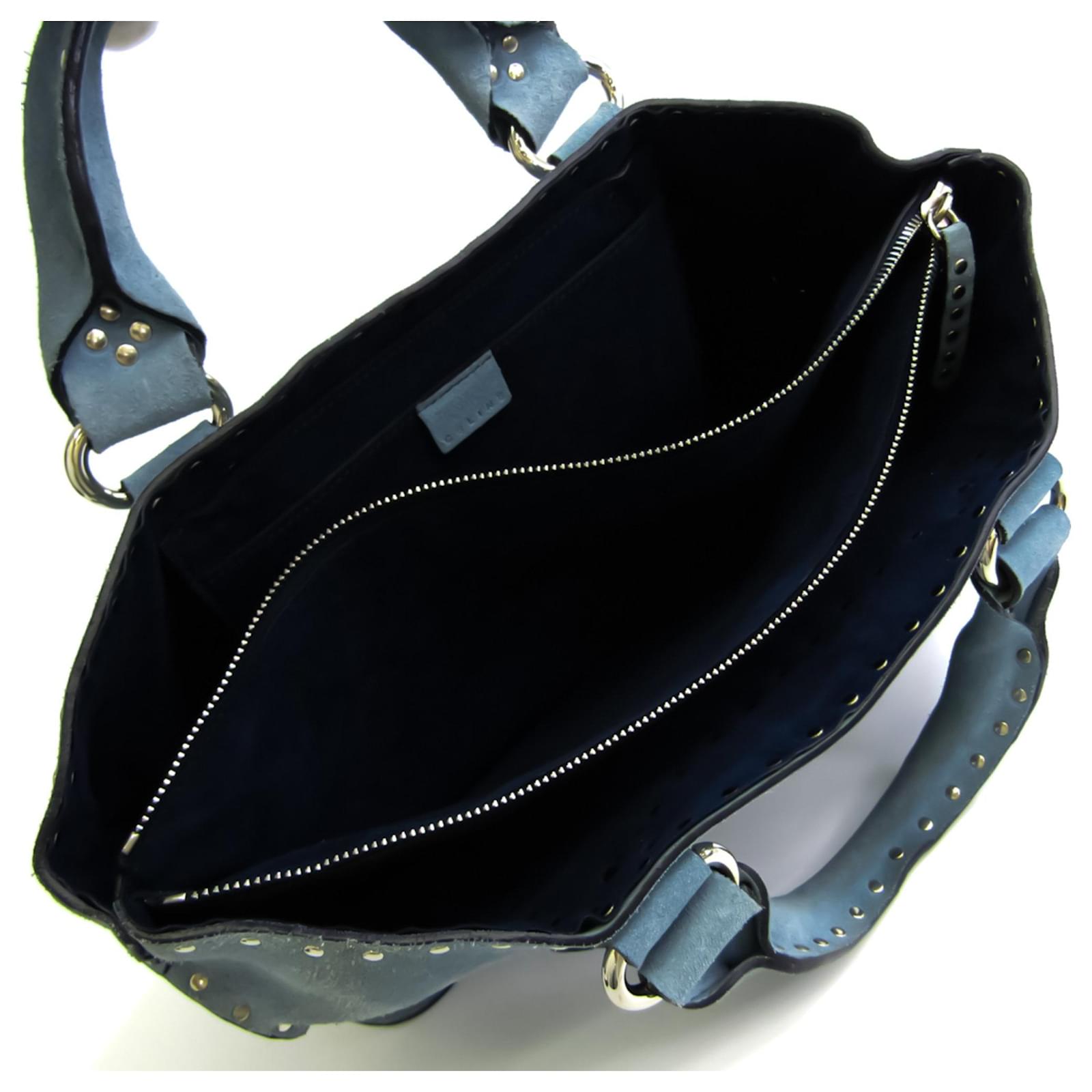 Céline Celine Boogie Light blue Suede ref.602122 - Joli Closet