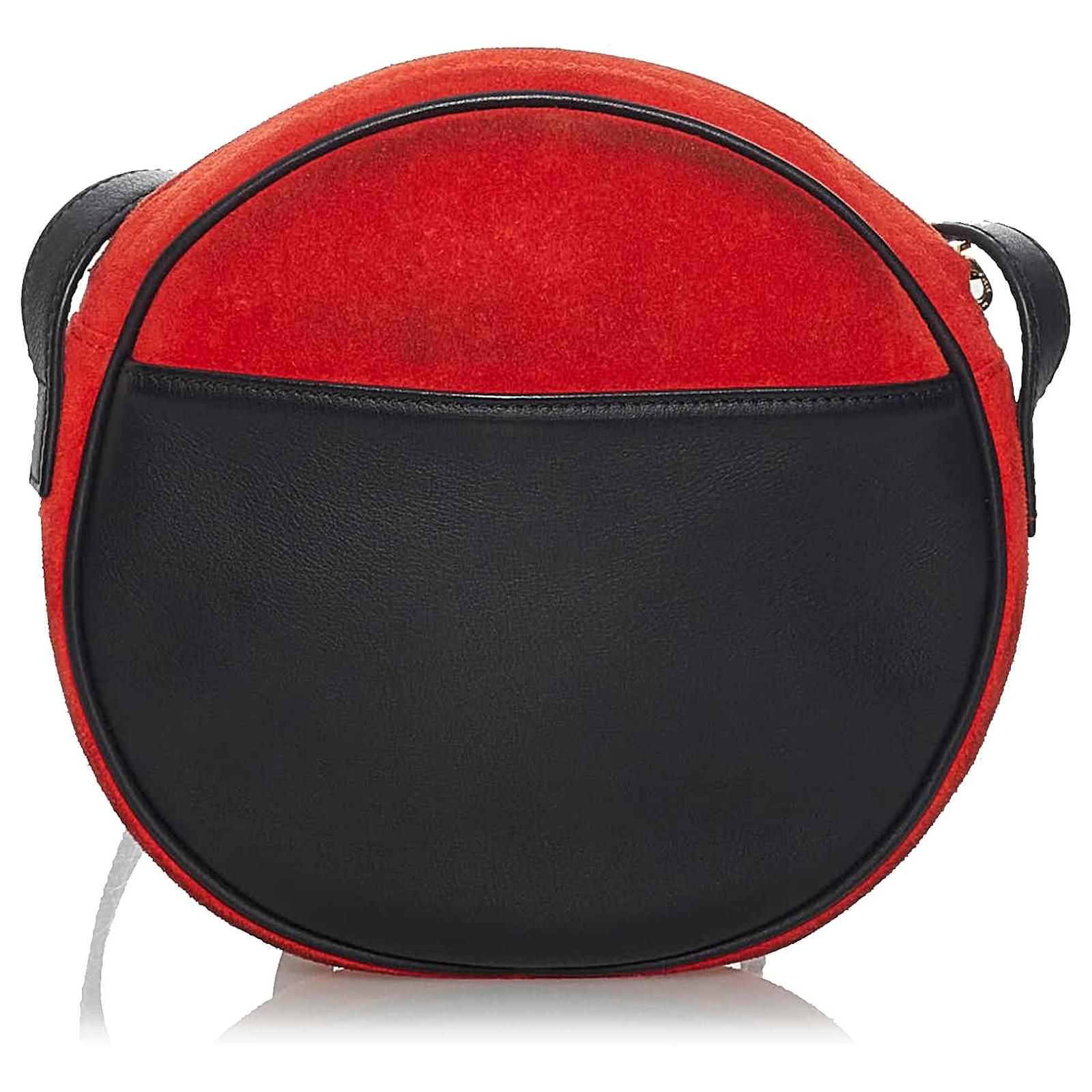Loewe Red Suede Crossbody Bag Leather Pony-style calfskin ref.603058 ...