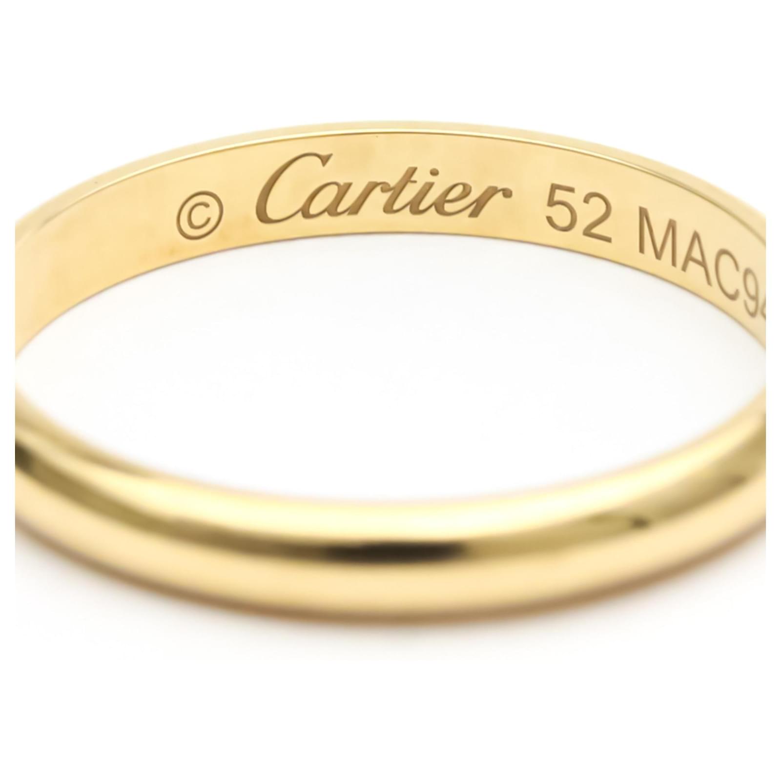 cartier 1895 Alliance Or jaune Doré ref.606923 - Joli Closet