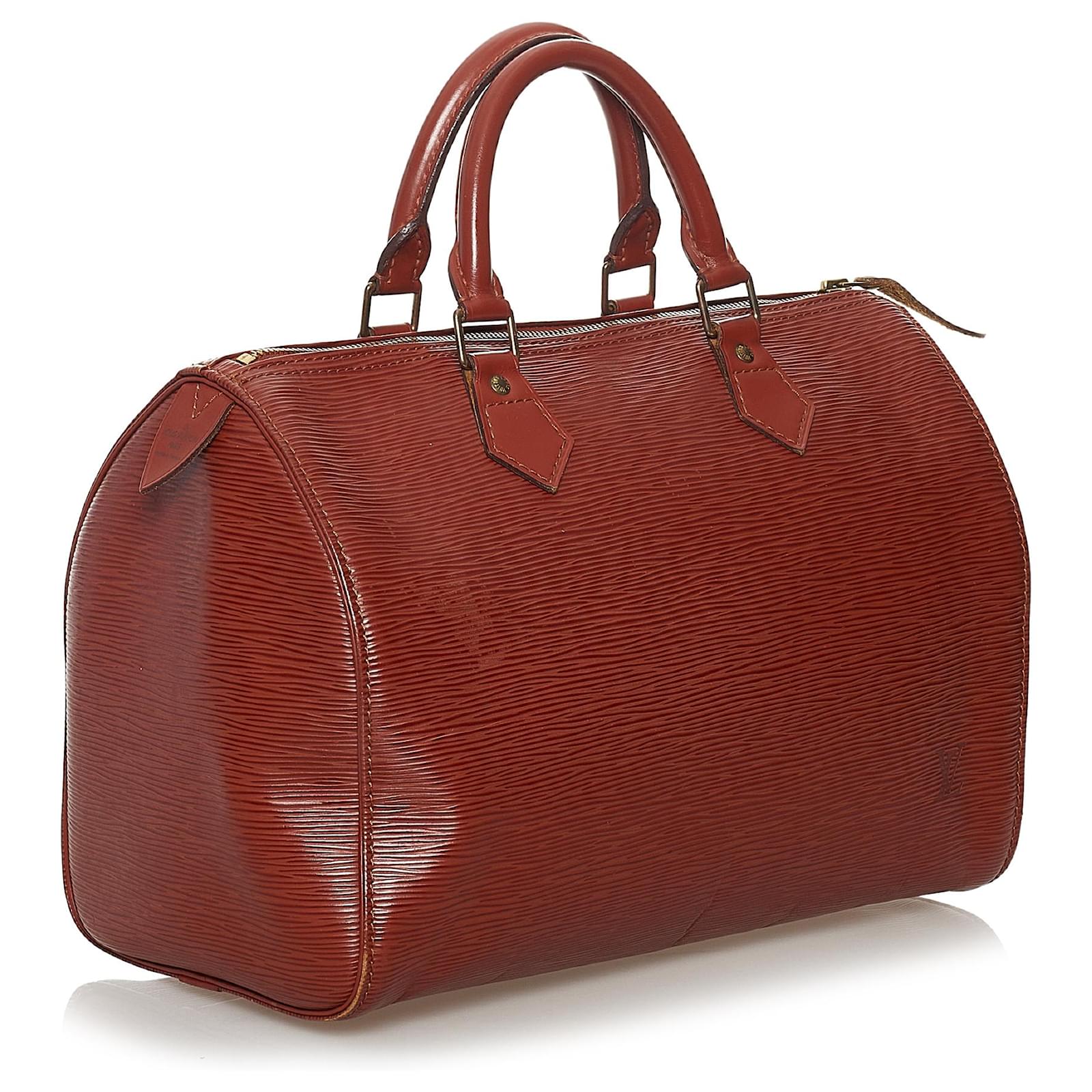 Louis Vuitton Brown Epi Speedy 30 Leather ref.607368 - Joli Closet