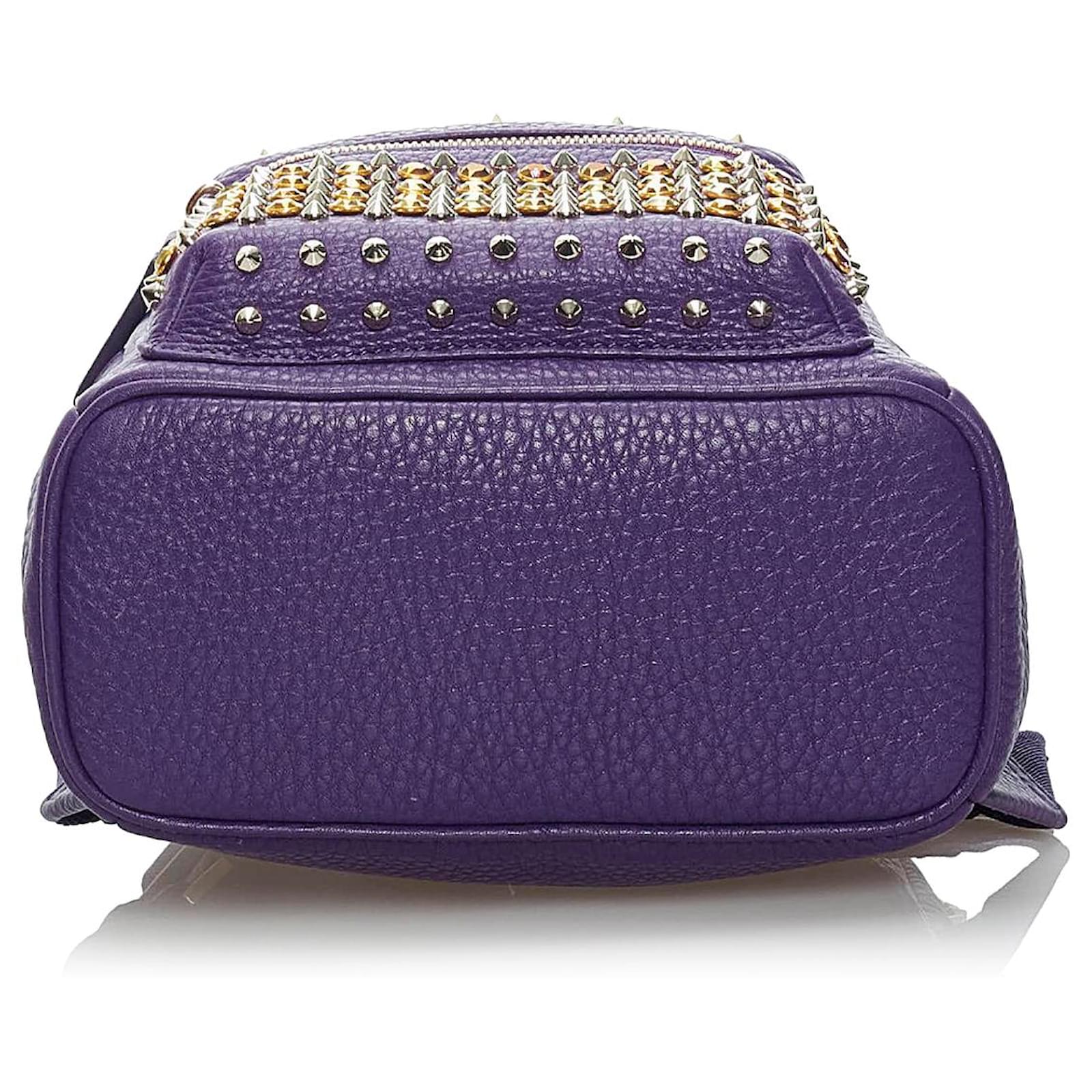 MCM Purple Stark Leather Backpack Pony-style calfskin ref.607936 - Joli ...