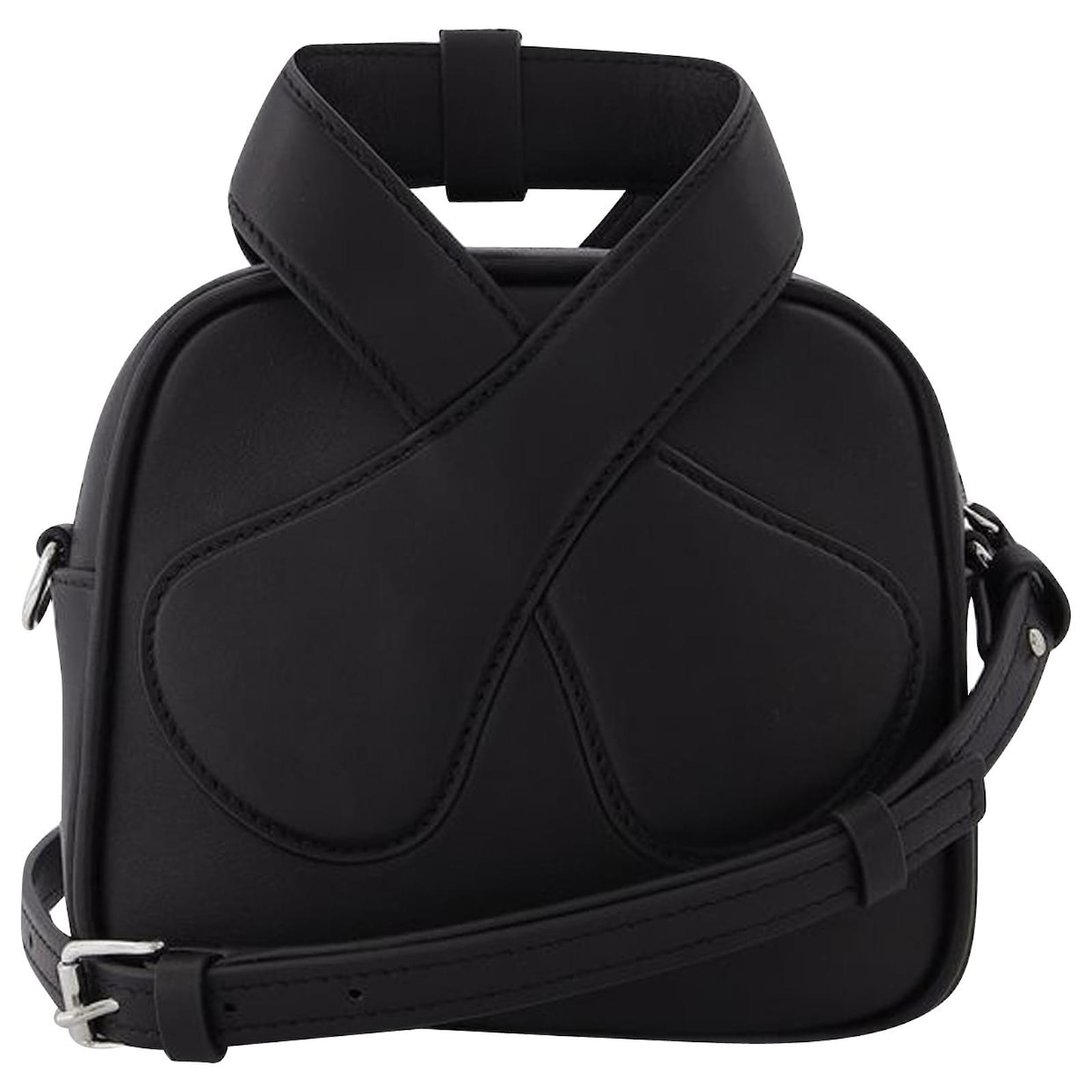 Courreges Leather Loop Bag en cuir noir ref.608375 - Joli Closet