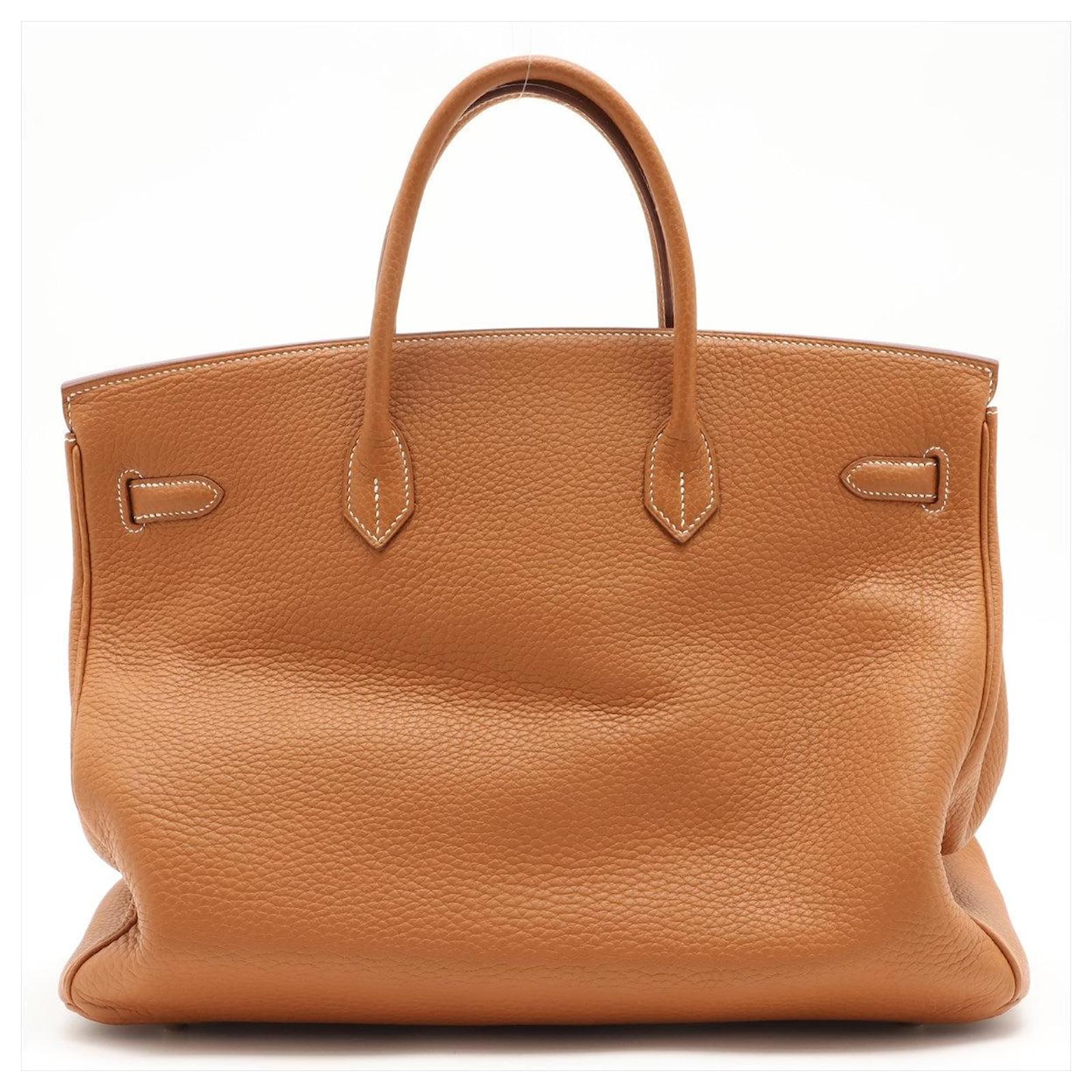Hermès HERMES BIRKIN 40 Fjord Caramel Gold Brown Leather ref.609598 ...