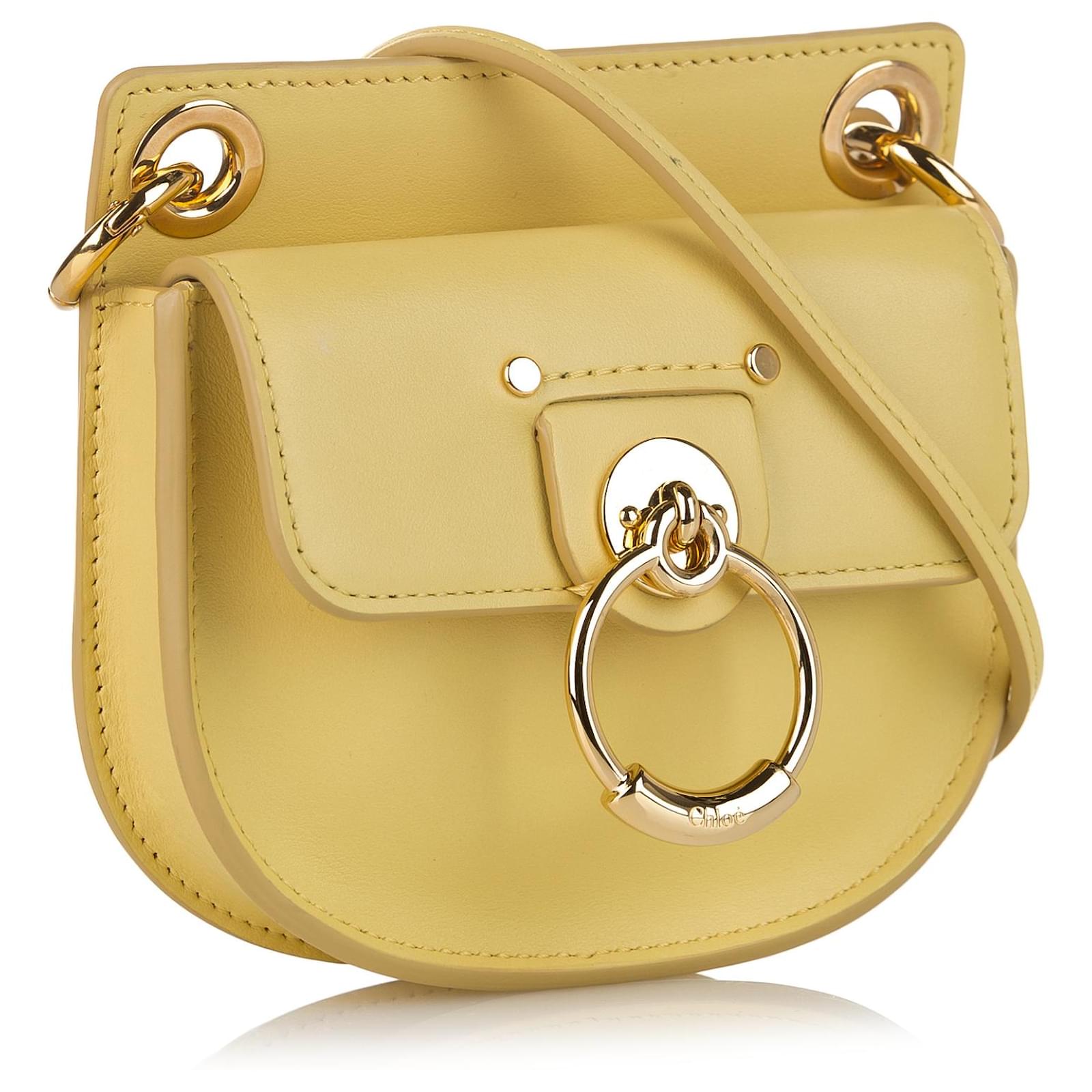 Chloé Chloe Yellow Tess Leather Crossbody Bag ref.611248 - Joli Closet