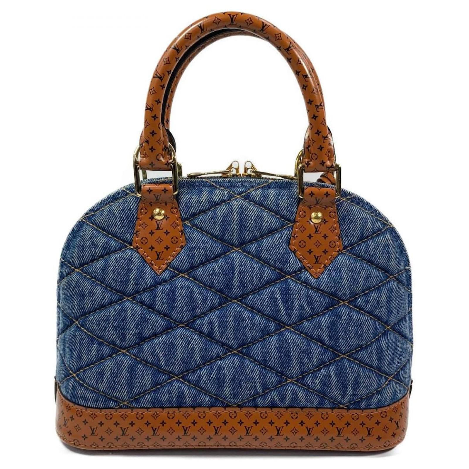 Louis Vuitton Reverse Monogrm Denim Malletage Alma BB Blue Metal ref ...