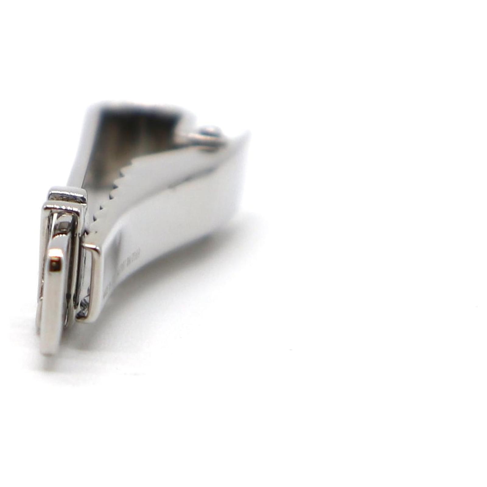 Louis Vuitton Louis Vuitto Silver Classic Lv Logo Tie Pin Clip Silvery ...