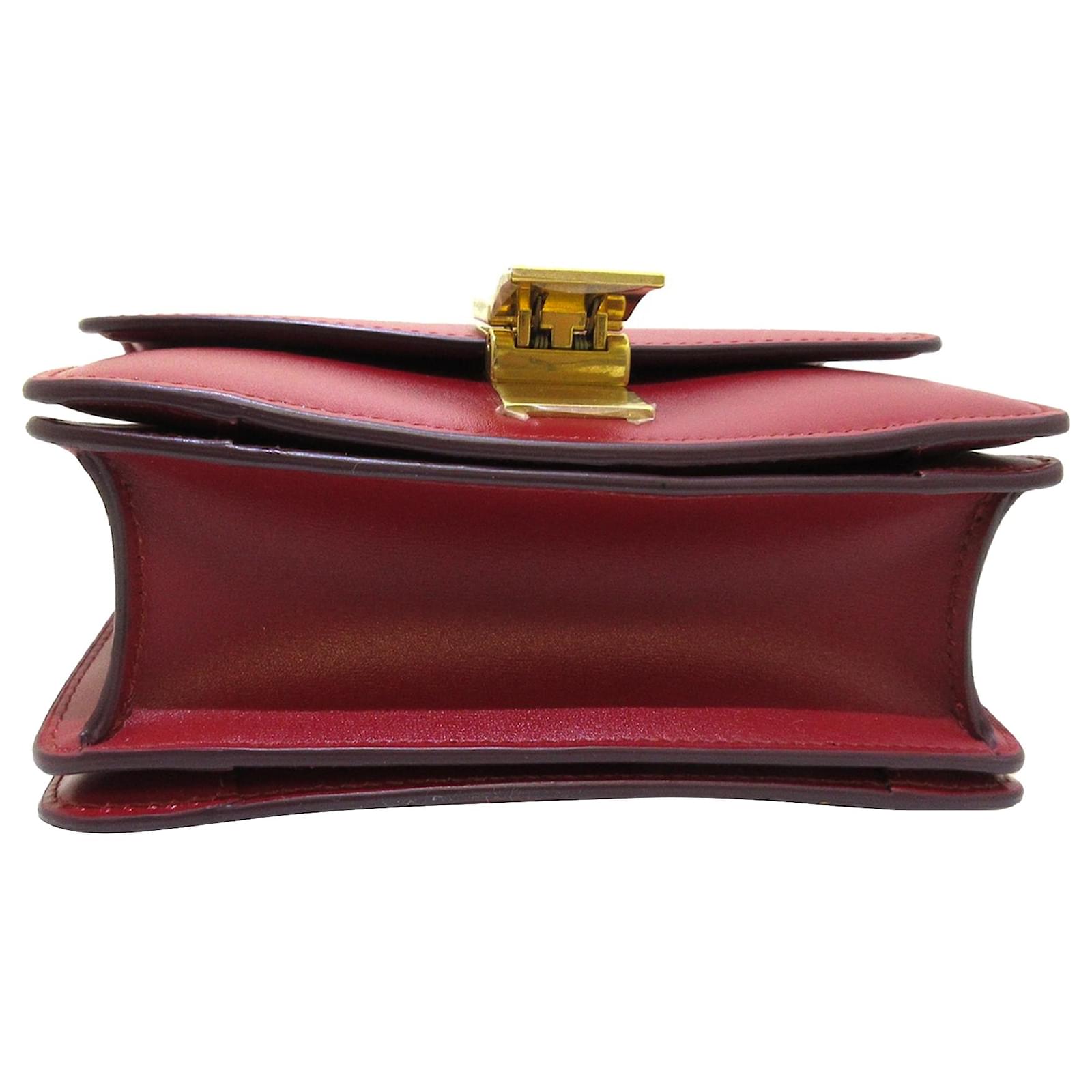 Céline Celine Red Classic Box Leather Pony-style calfskin ref.613778 ...