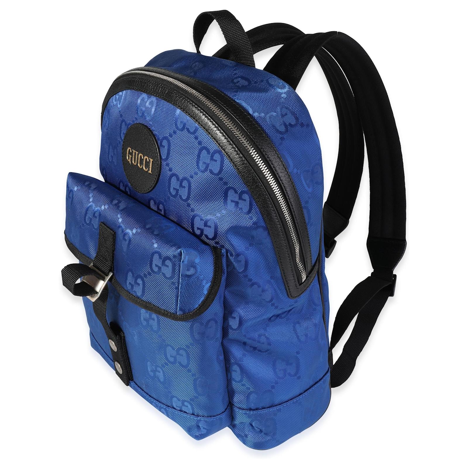 Gucci Royal Blue Gg Nylon Off The Grid Backpack Leather ref.614004 ...